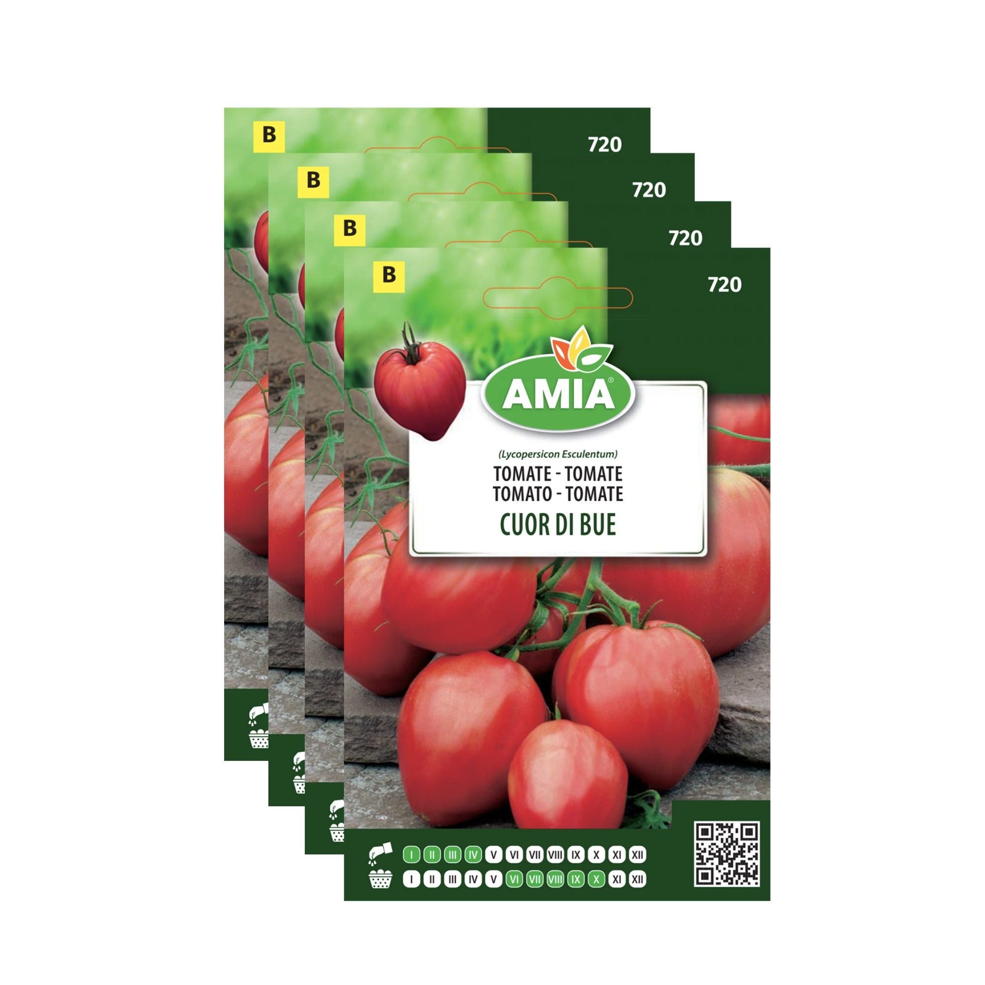 Seminte legume, rosii Inima de Bou, Amia