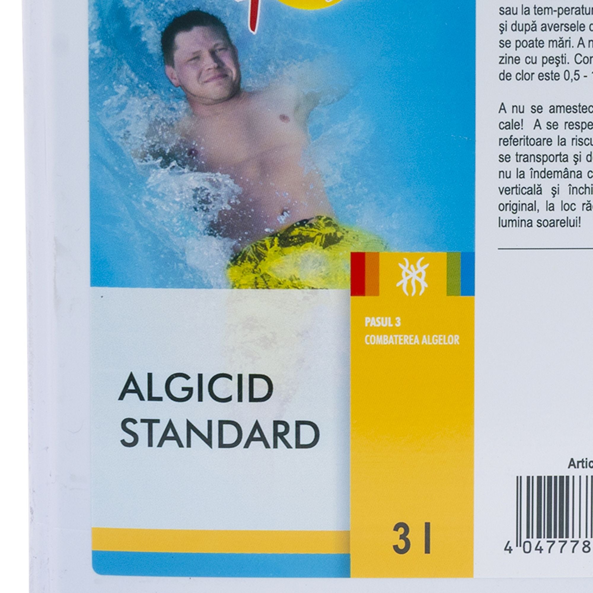 Algicid standard, pentru eliminarea si prevenirea algelor, 3 L