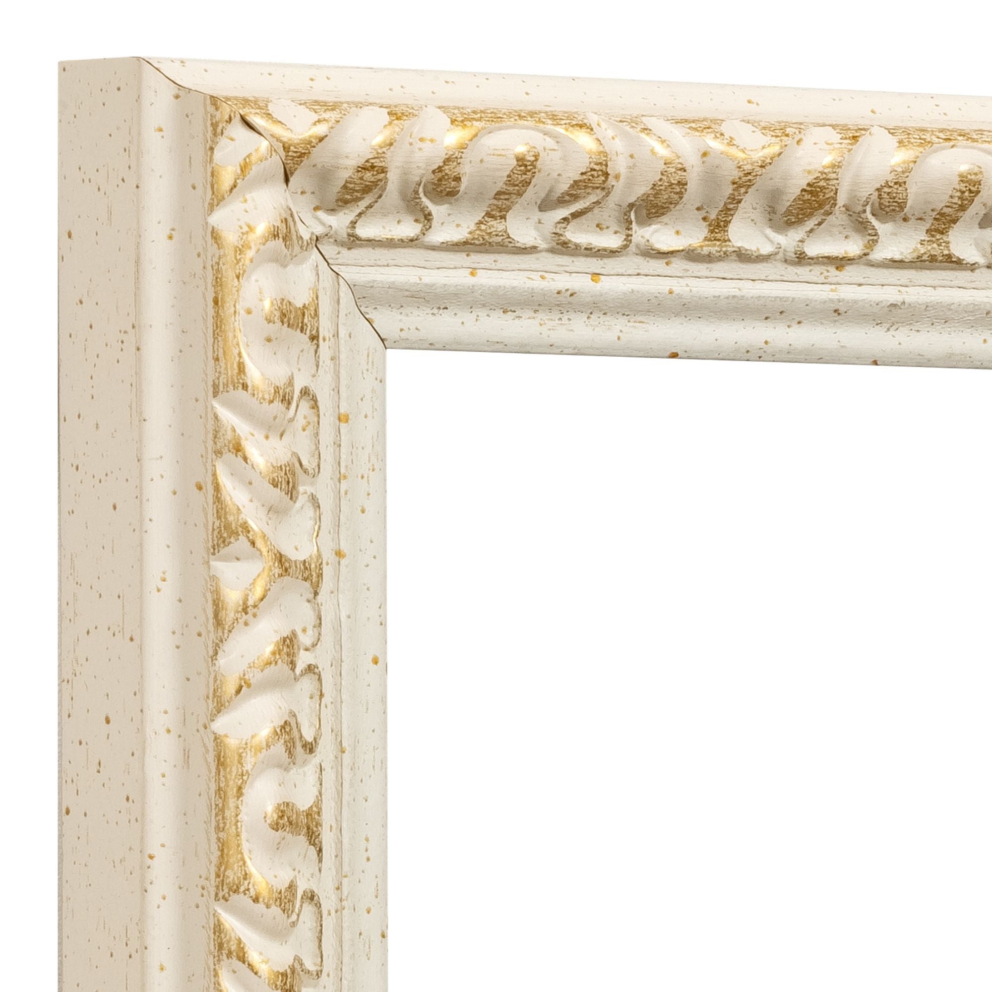 Rama foto Sol, 13 x 18 cm, plastic, alb/auriu