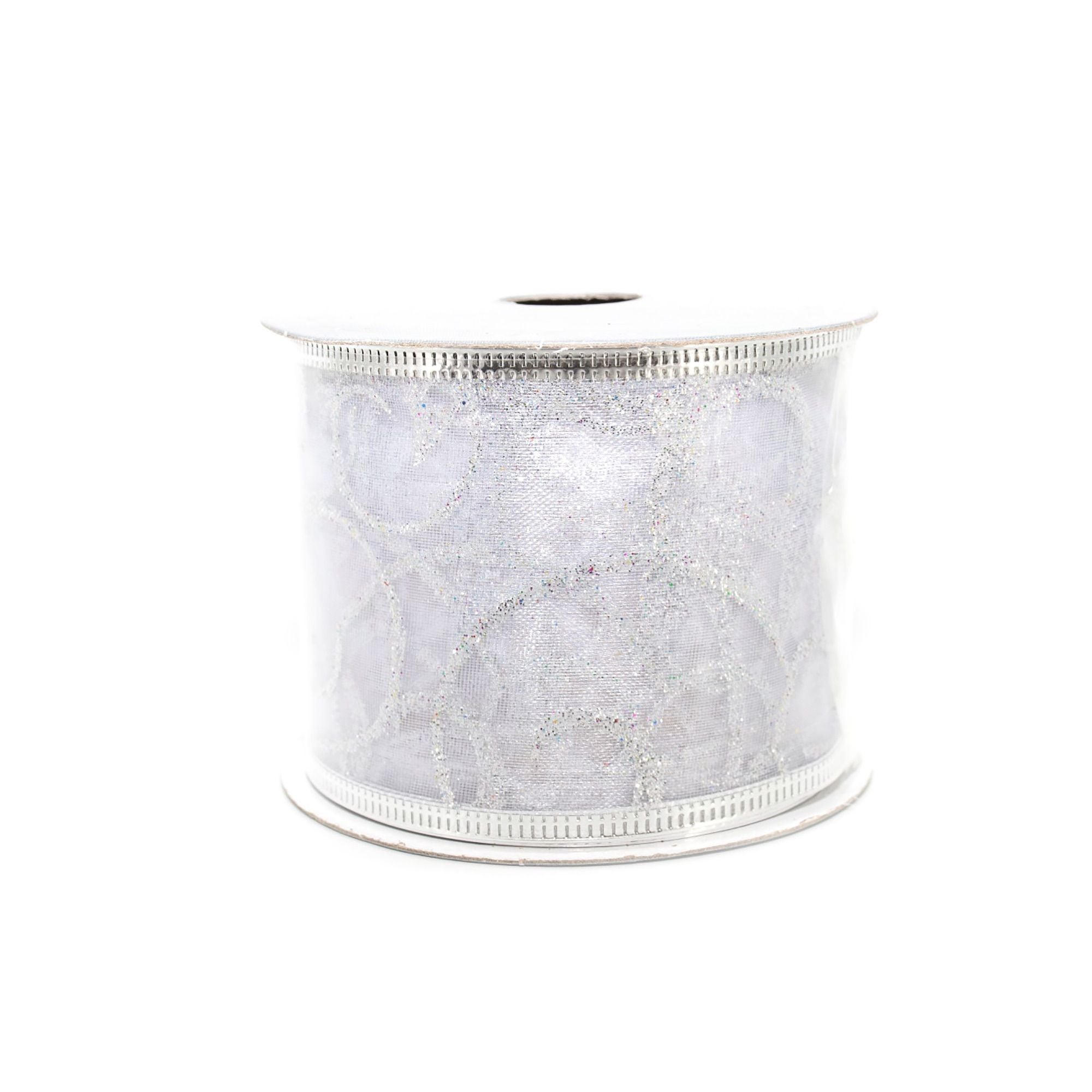 Ribon argintiu organza