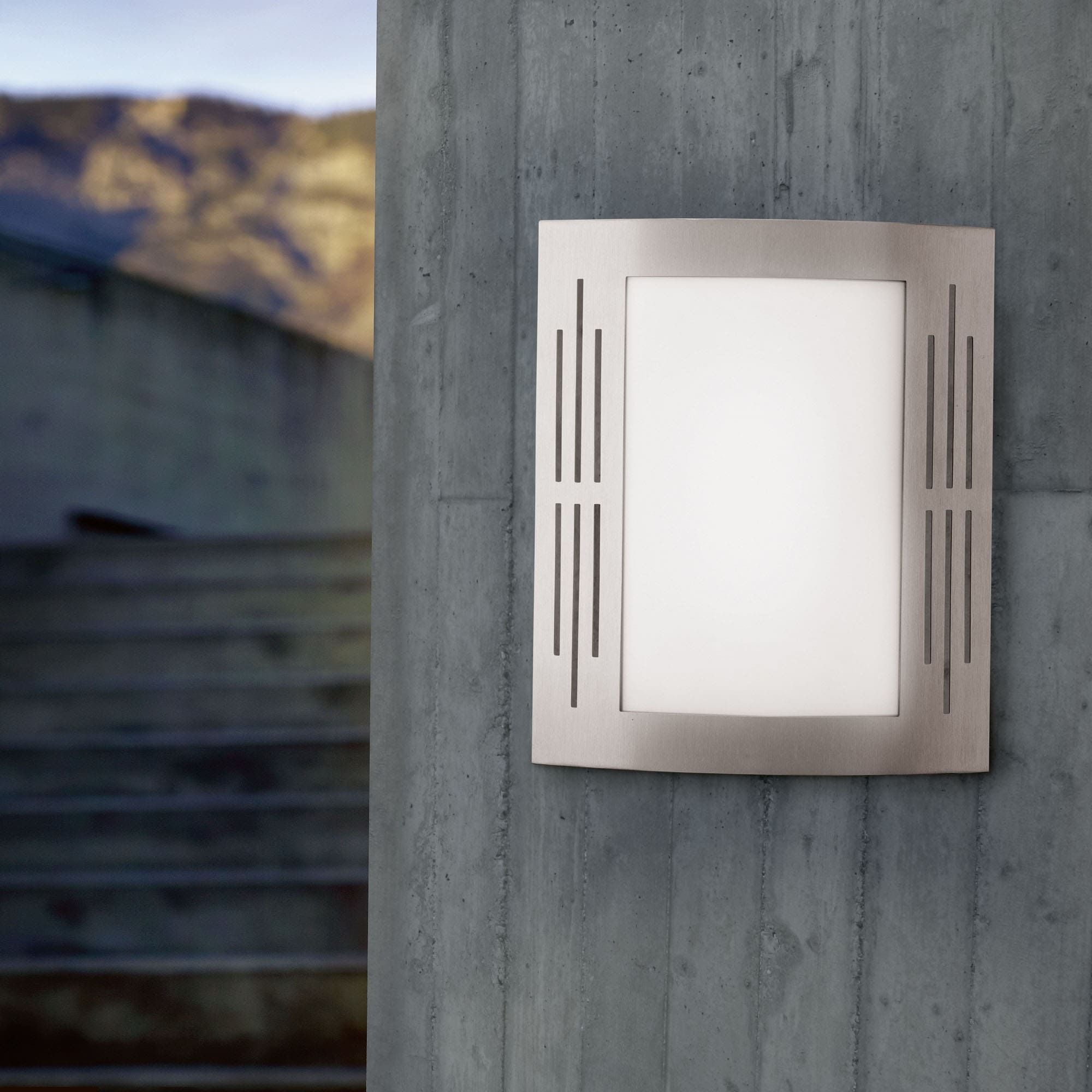 Aplica E27 exterior, inox, "City"