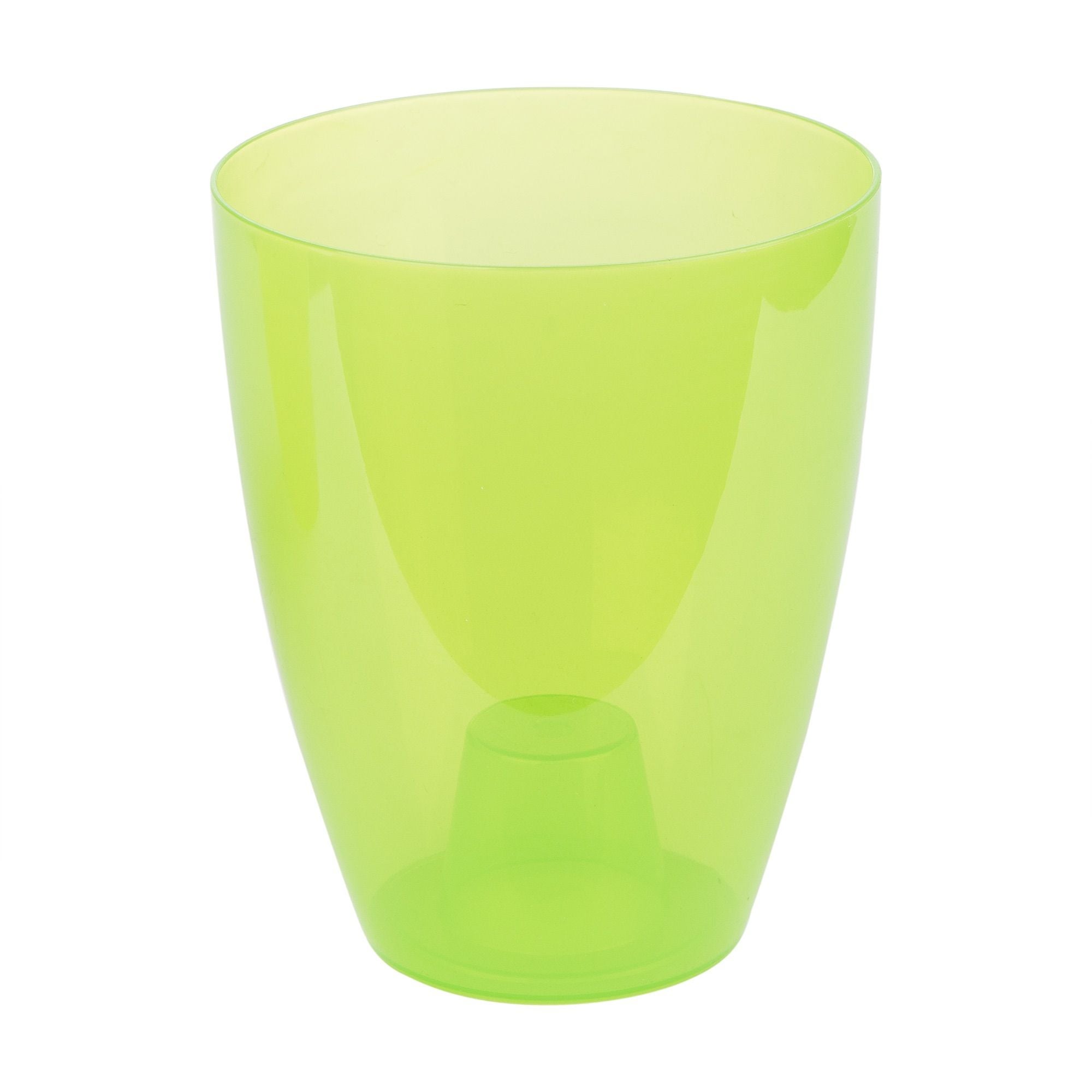 Ghiveci orhidee Miltonia, rotund, plastic, Ø 13.3 cm, verde