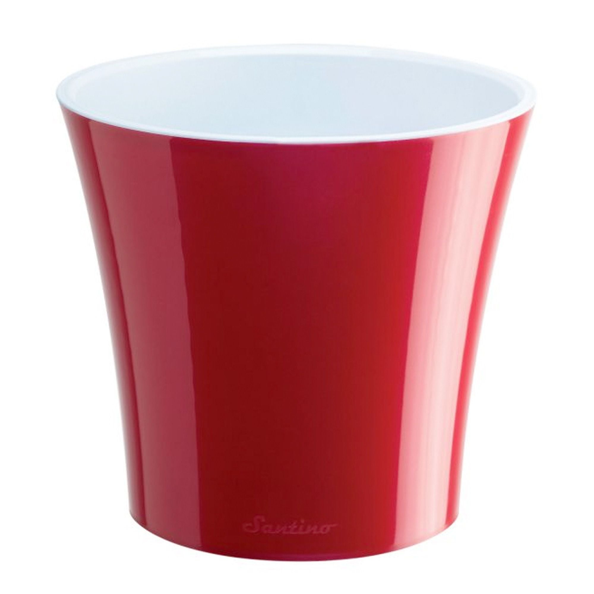 Ghiveci flori Arte, plastic, 2 L, rosu