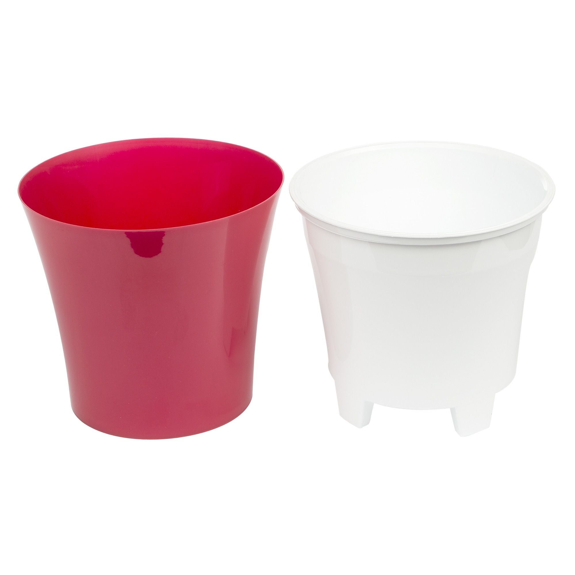 Ghiveci flori Arte, plastic, 2 L, rosu