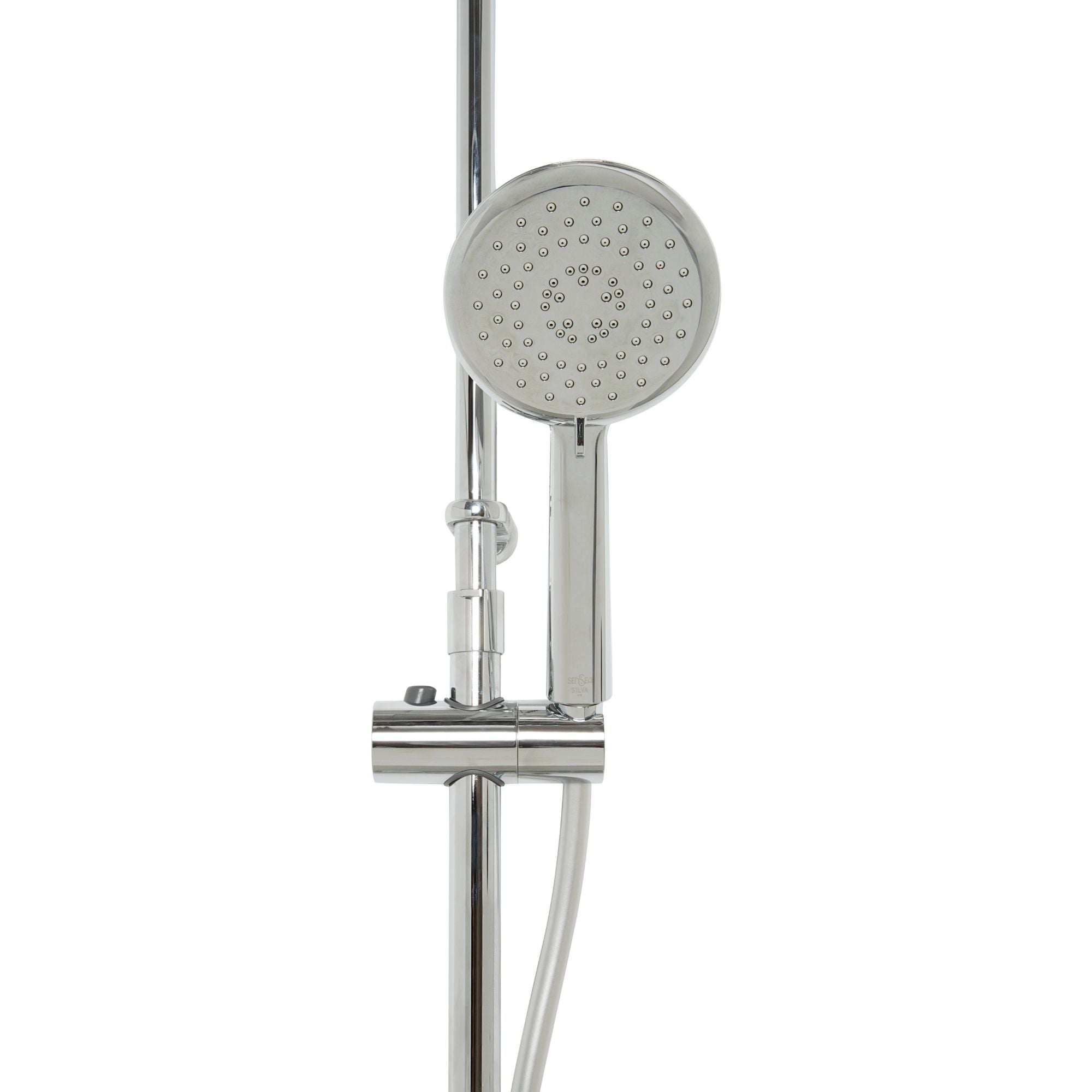 Sistem dus fix cu baterie Sensea Redondo, 3 functii, cromat