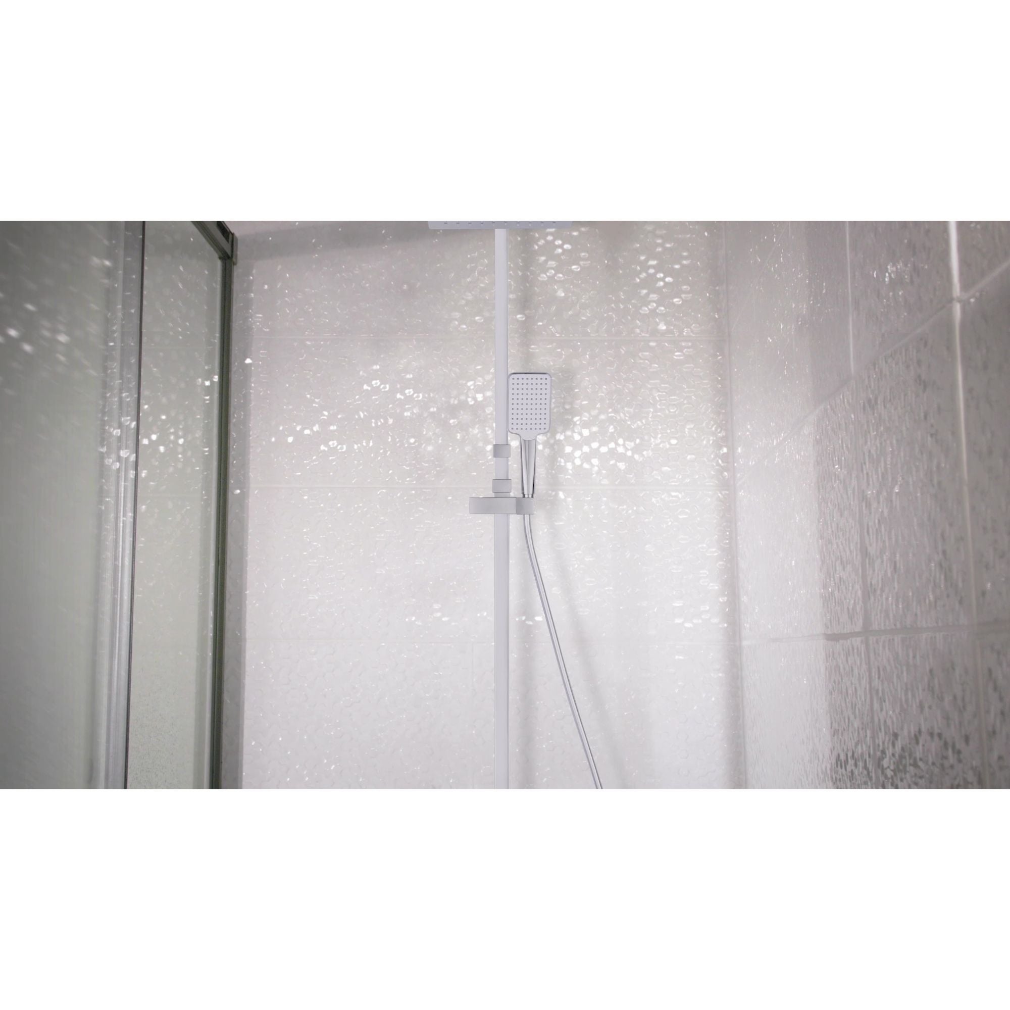 Sistem dus fix cu baterie termostatica Sensea Studio, 1 functie, cromat