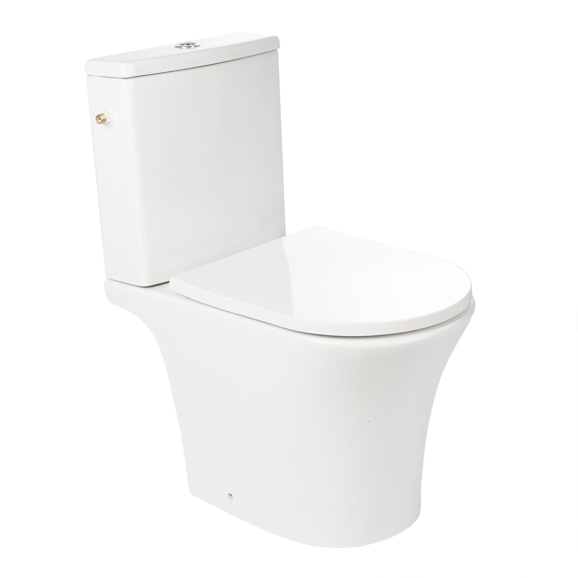 Set vas wc stativ Lisso Sensea cu rezervor si capac, evacuare mixta