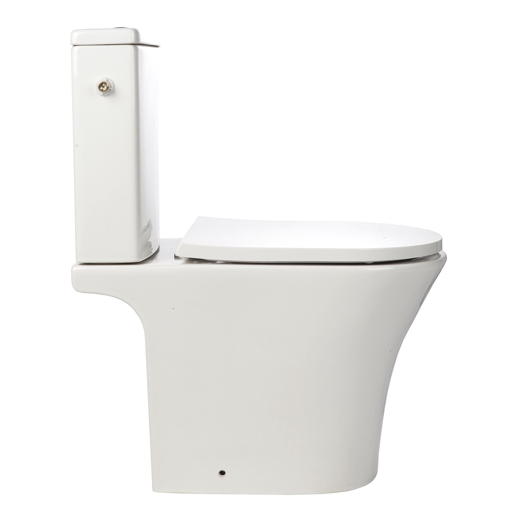 Set vas wc stativ Lisso Sensea cu rezervor si capac, evacuare mixta