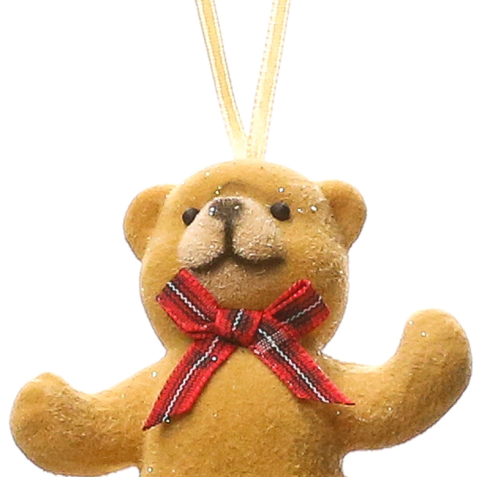 Decoratiune Craciun, pentru brad, model urs plus, plastic, inaltime 10 ...