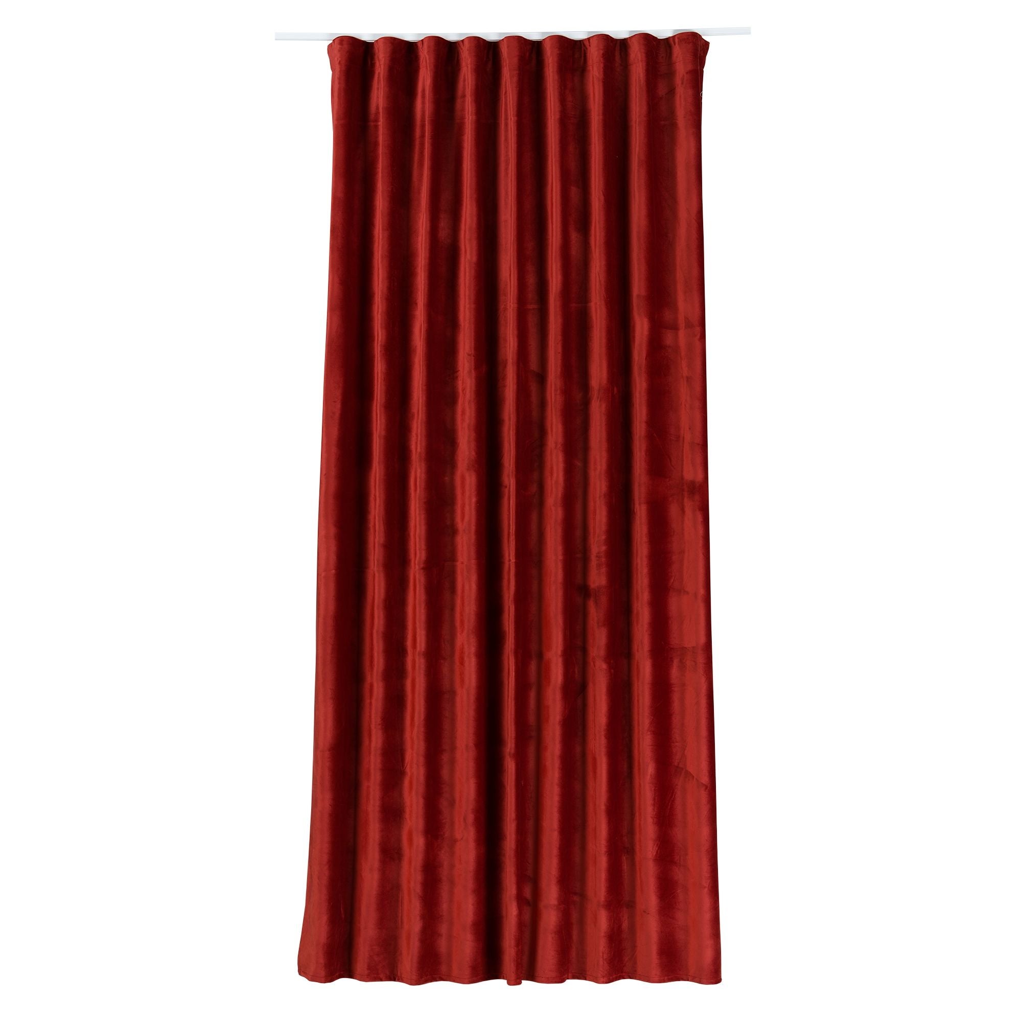 Draperie Genovese 140 x 260 cm, cu rejansa si bride ascunse, teracota