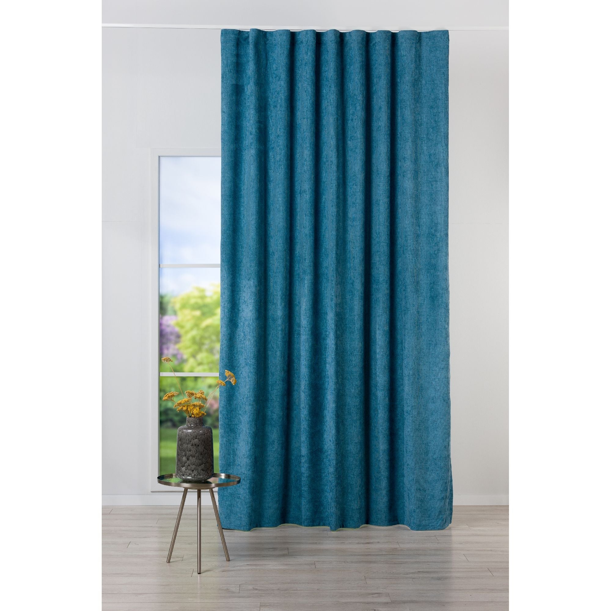 Draperie Vivid 140 x 260 cm, cu rejansa si bride ascunse, turcoaz