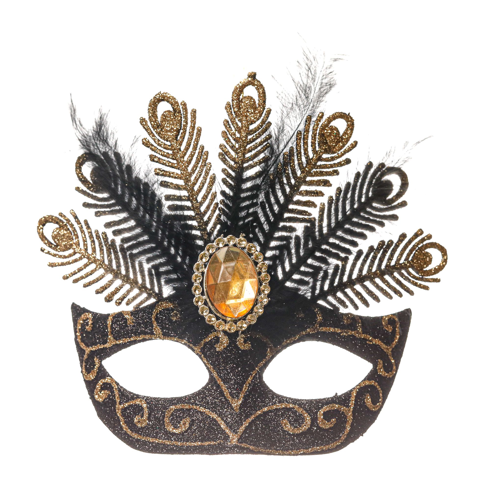 Decoratiune Craciun, pentru brad, model masca, plastic, inaltime 16 cm ...