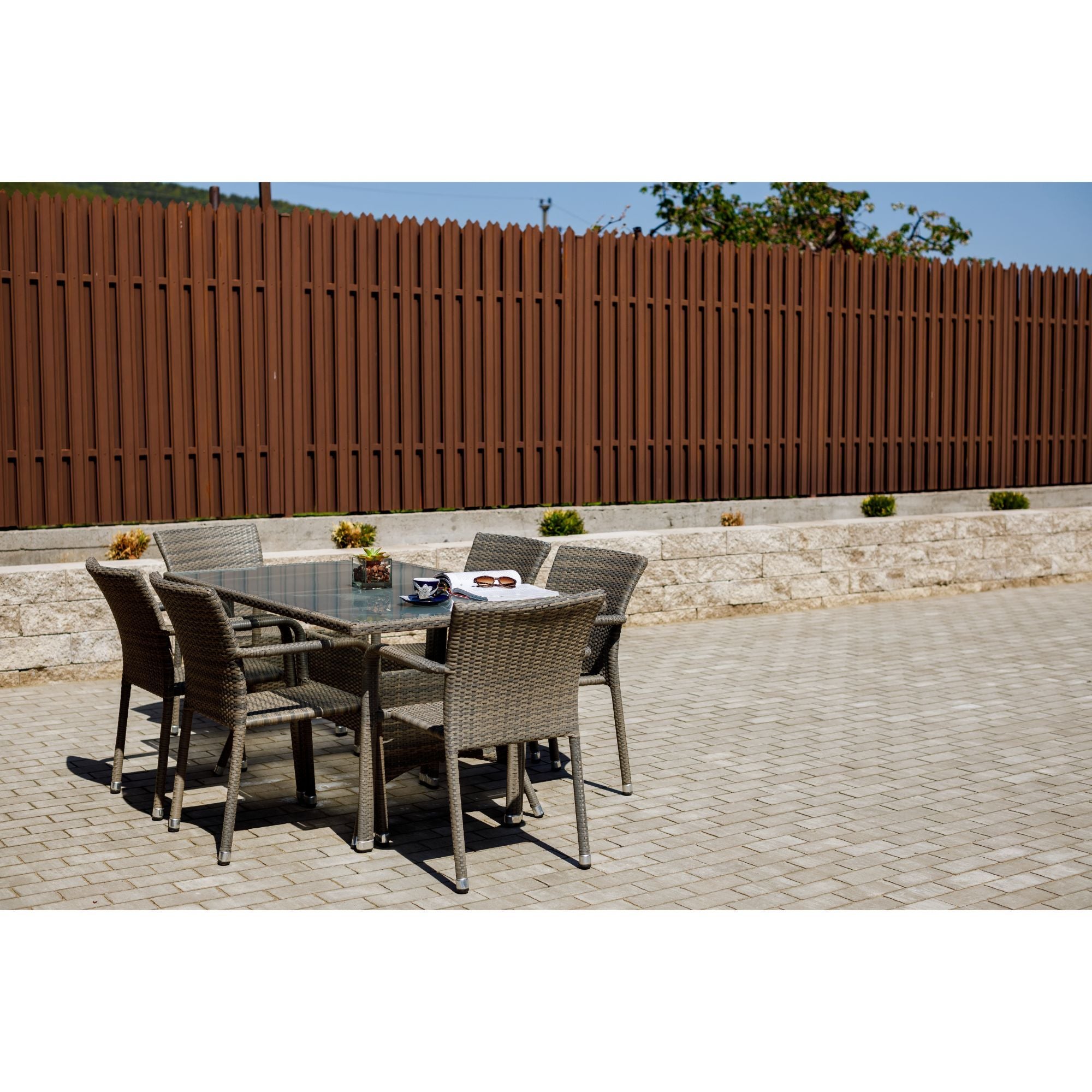 Pavaj beton Anima D2, 200 x 100 x 60 mm, cafeniu