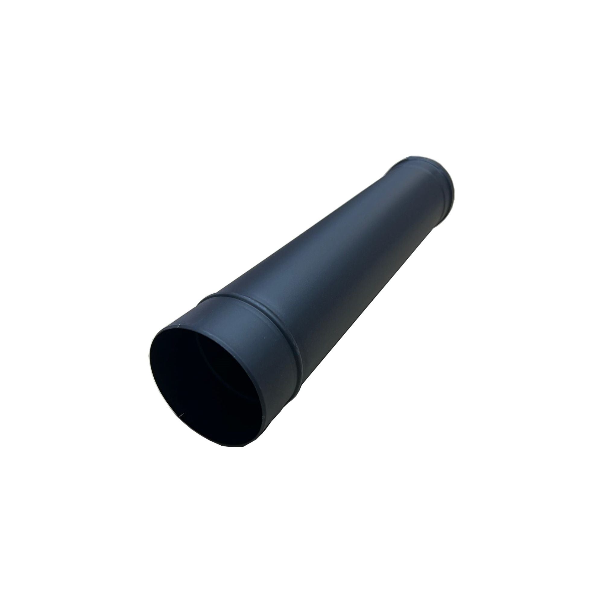 Tub rigid, inox, simplu perete, grosime 0.5 mm, Ø 100 mm, L 0.50 m, negru