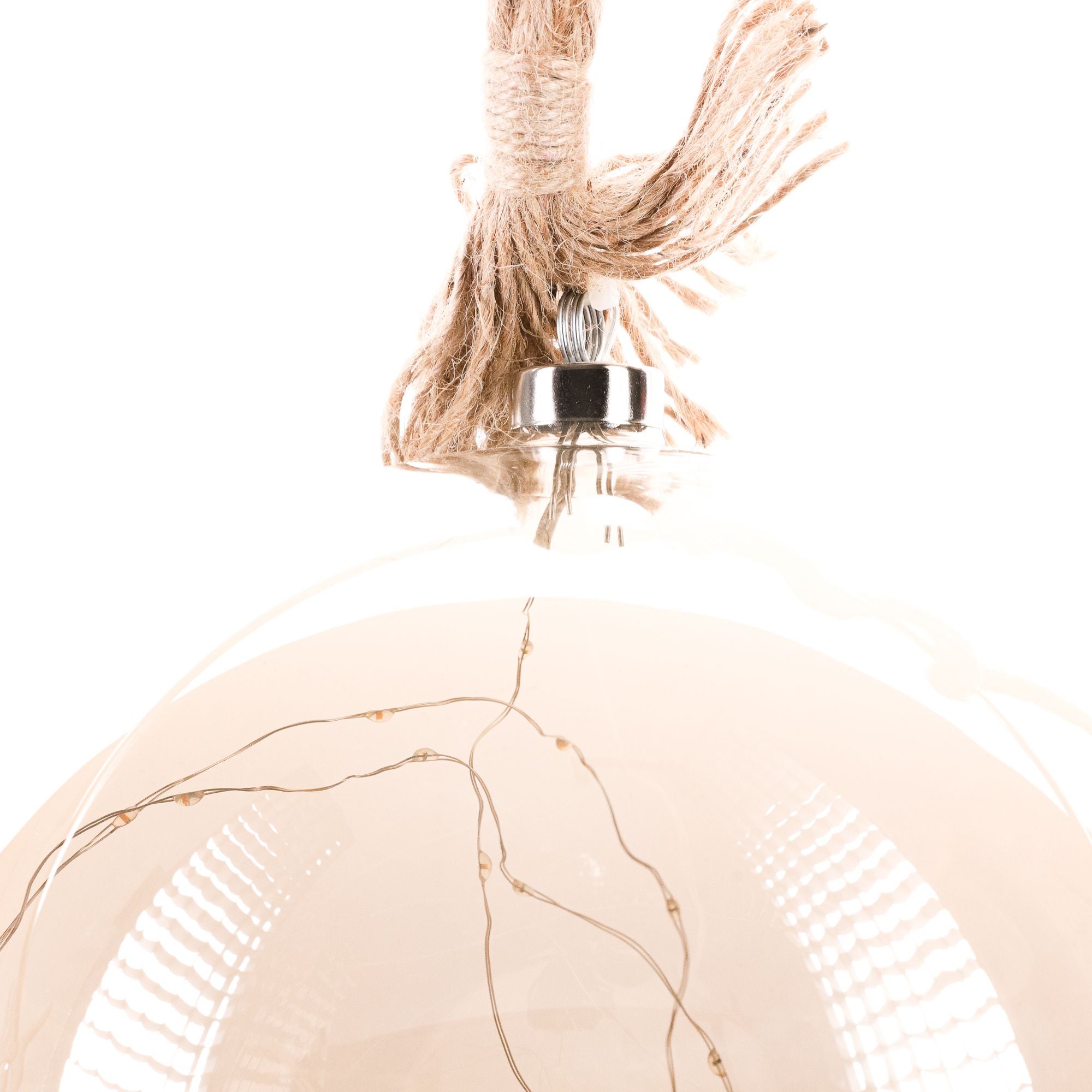 Decoratiune luminoasa, model glob cu sfoara, 50 micro LED-uri, Ø 25 cm ...