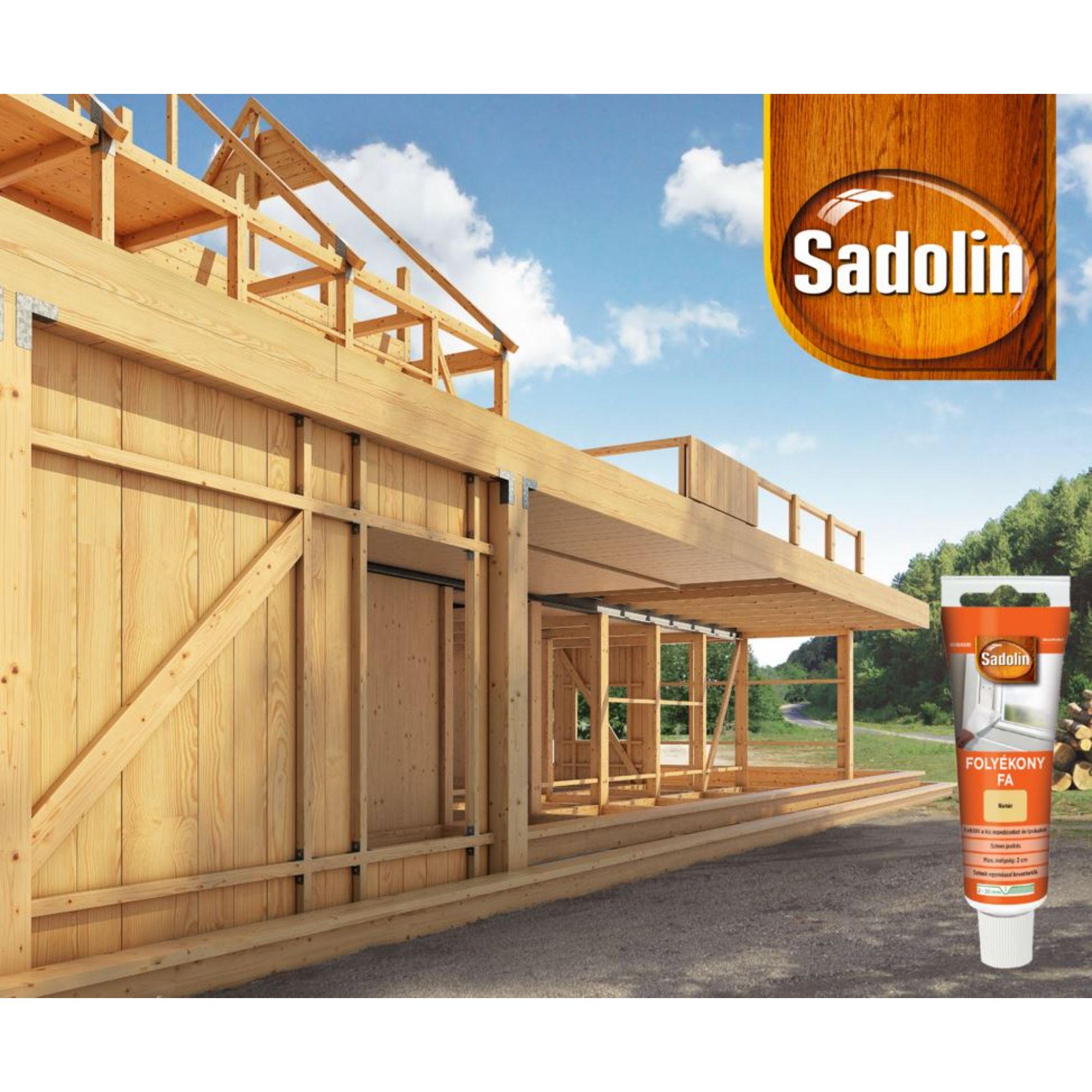 Chit de cutit Sadolin, pentru lemn, mahon, 75 g