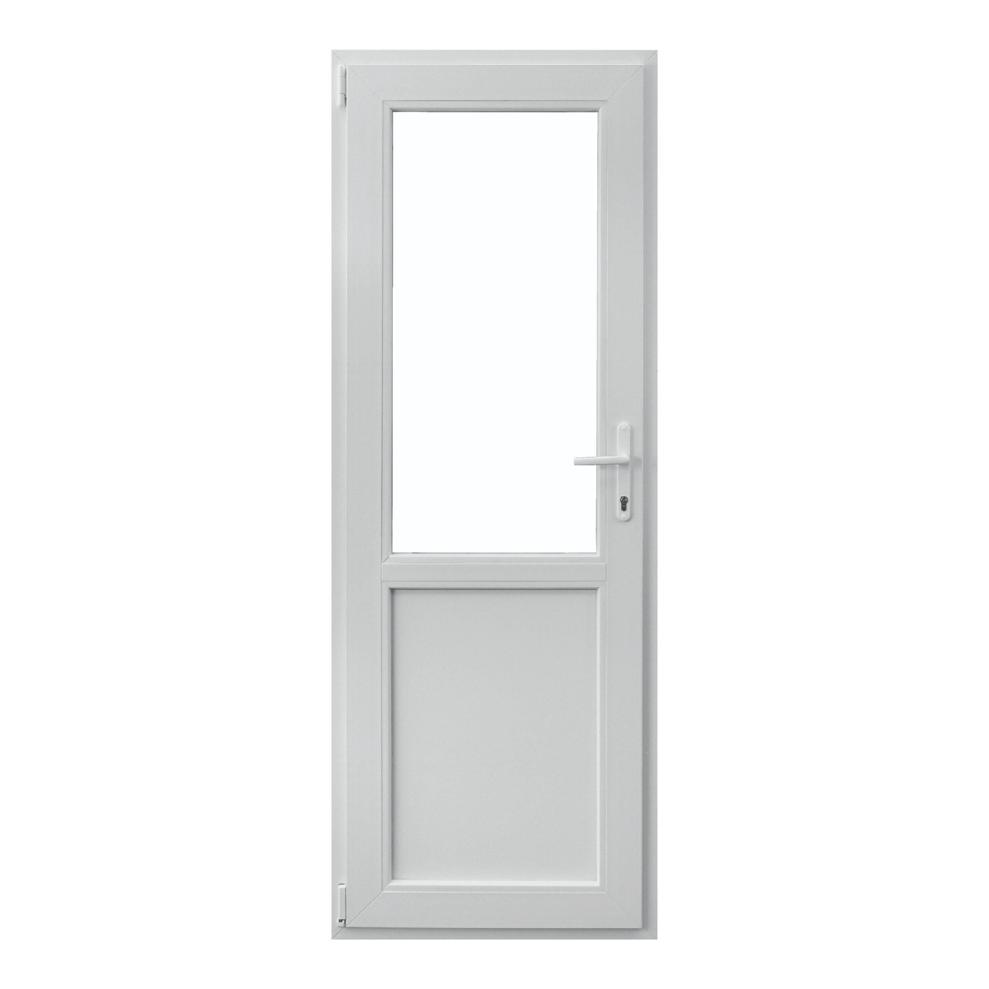 Usa PVC exterior, secundara, geam 2/3, 76 x 204 cm, deschidere dreapta ...