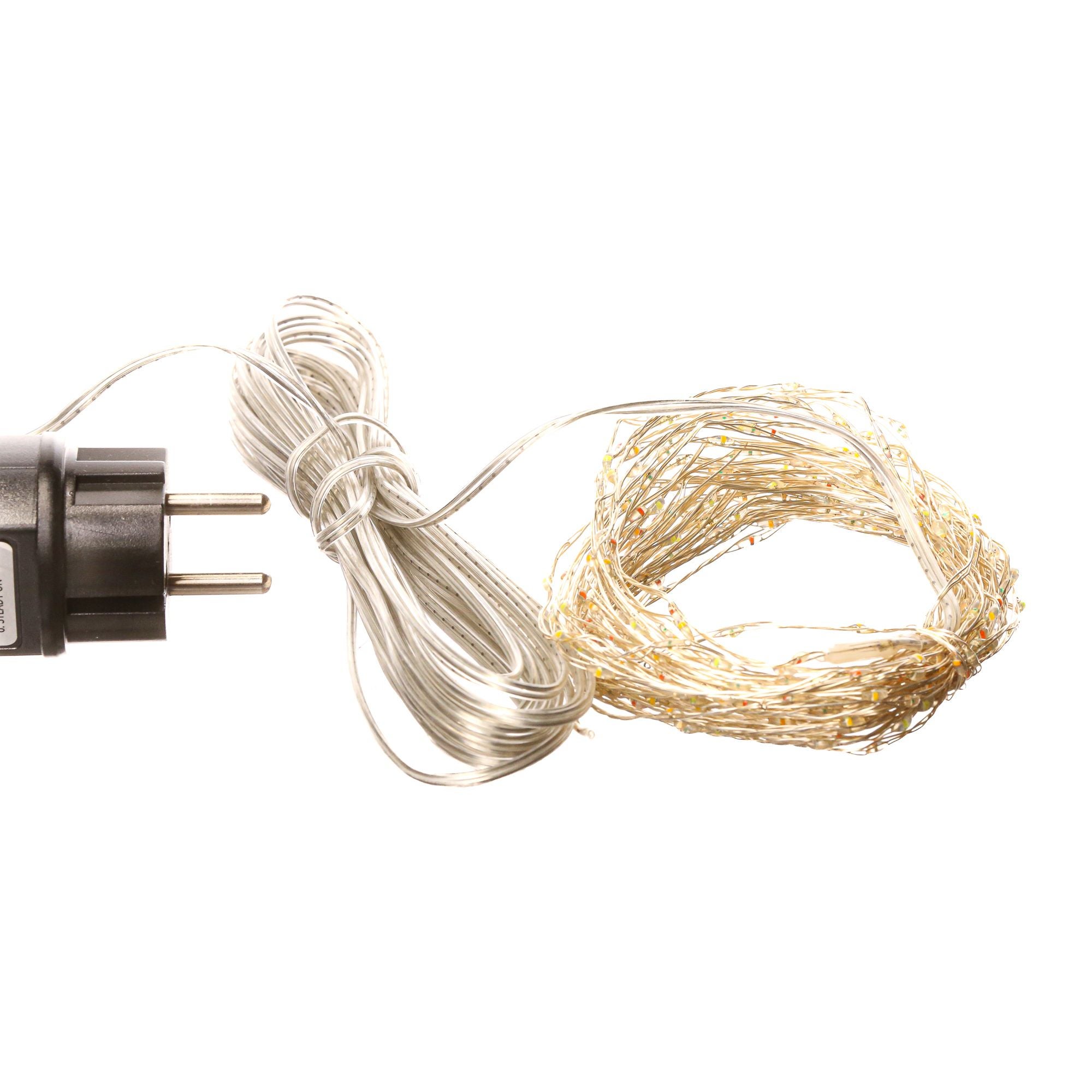 Instalatie de Craciun, tip sir, cu 378 micro LED-uri, lungime 6 m ...