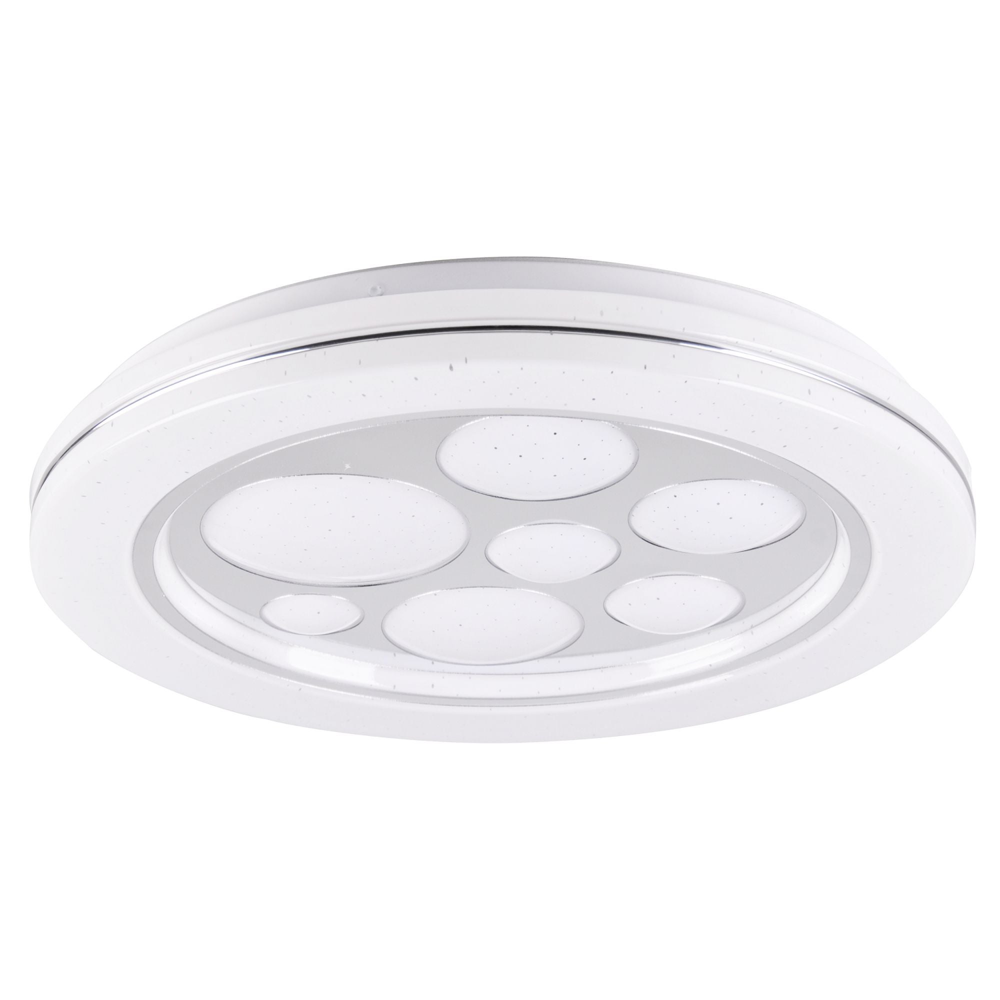 Plafoniera LED Planety, D 38 cm, dimabila, CCT, cu telecomanda