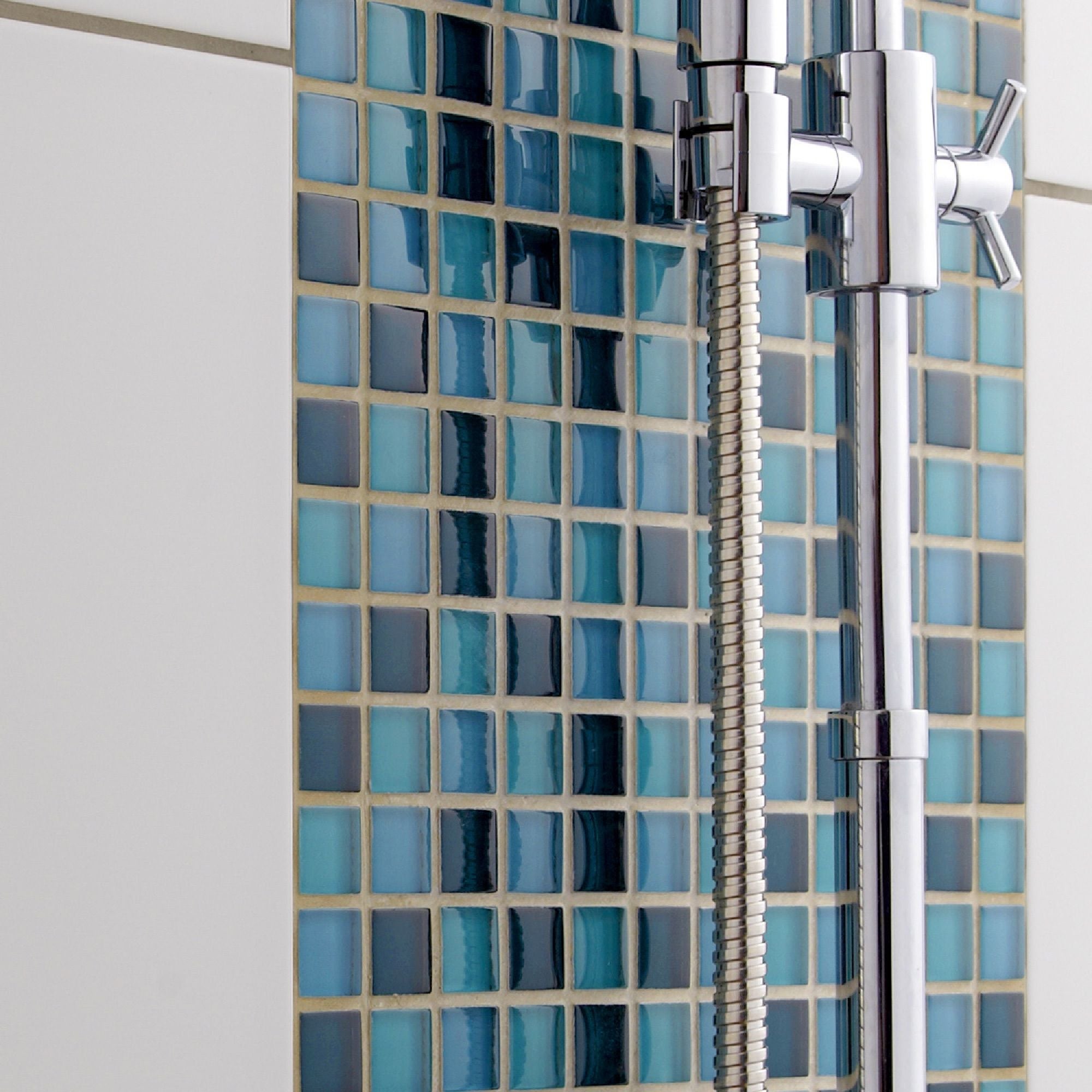 Mozaic sticla 30 x 30 cm, Artens, albastru deschis