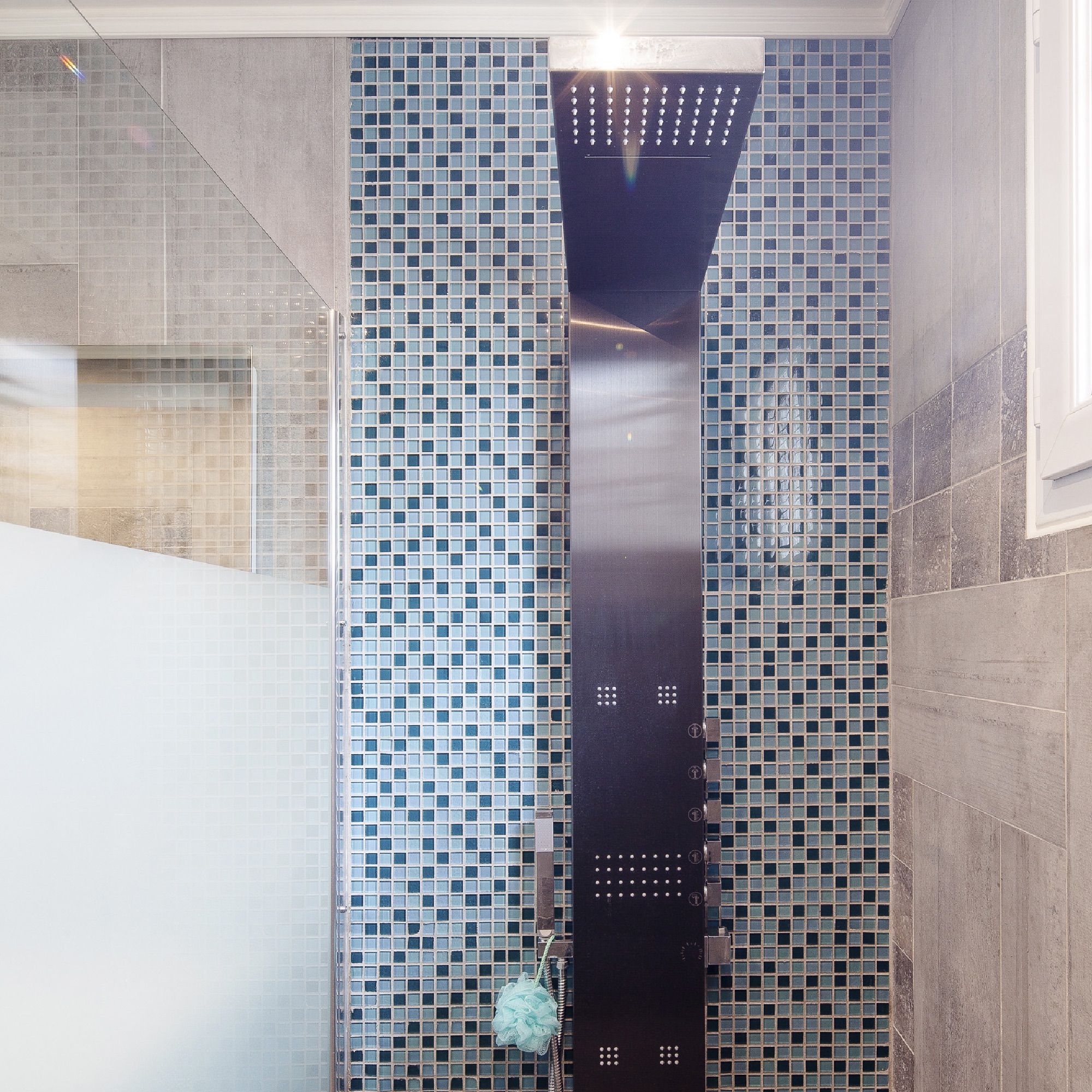 Mozaic sticla 30 x 30 cm, Artens, albastru deschis