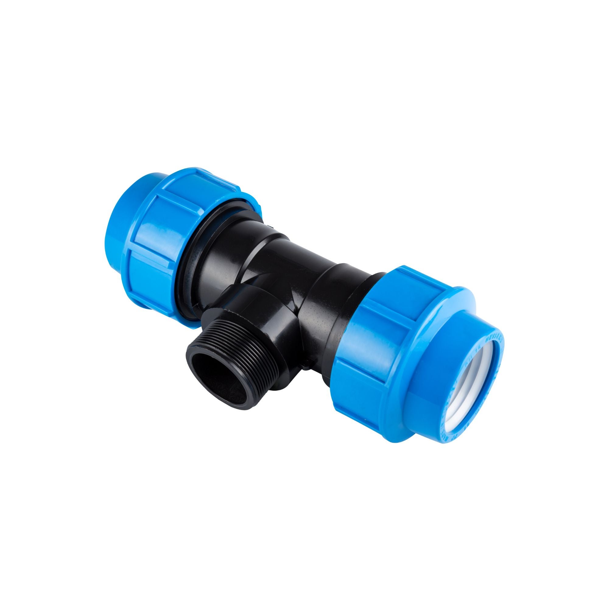 Teu compresiune pentru teava PEID, filet exterior, Ø 32 mm x 3/4 ...