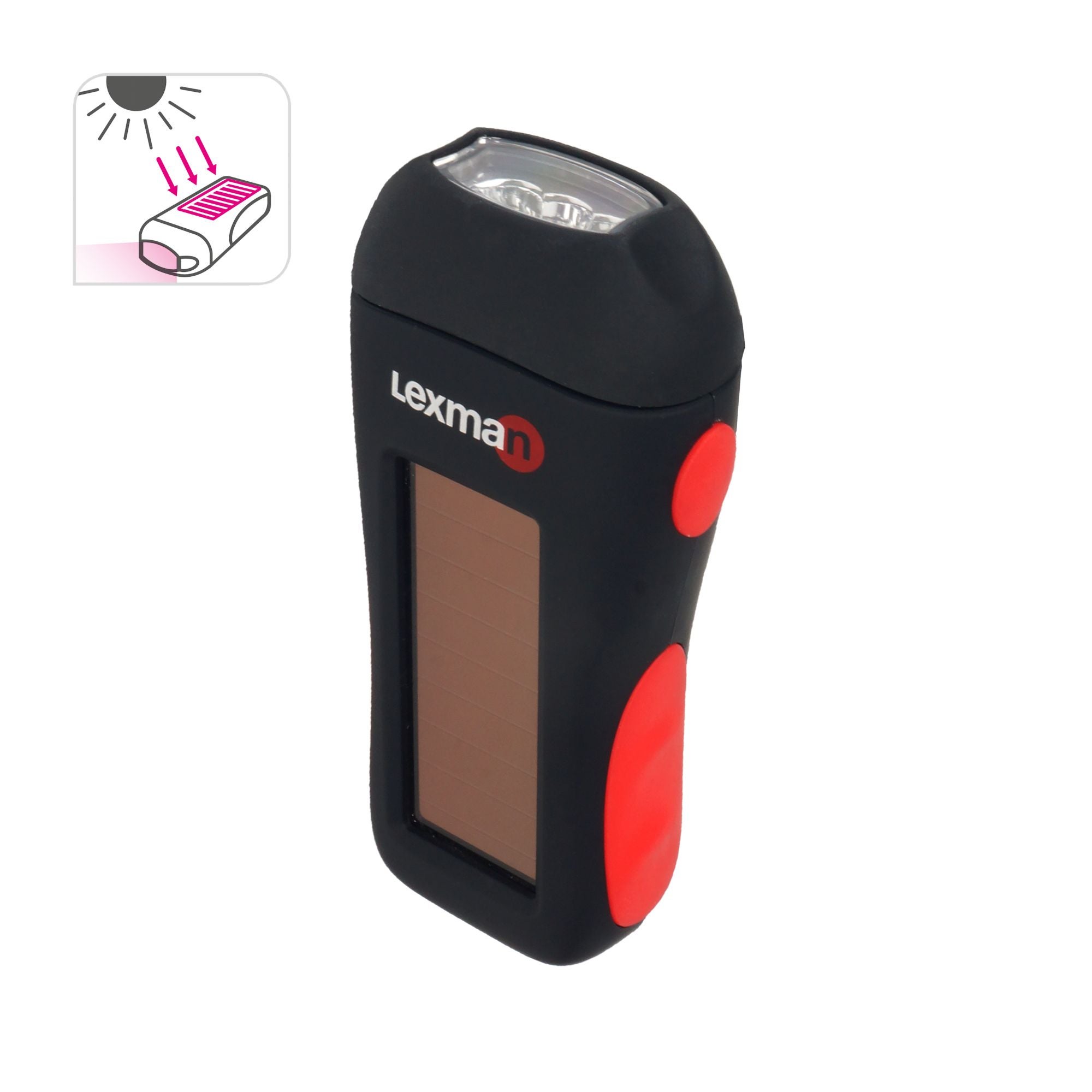 Lanterna LED Lexman, reincarcabila USB, solar si cu dinam, 50 lm ...