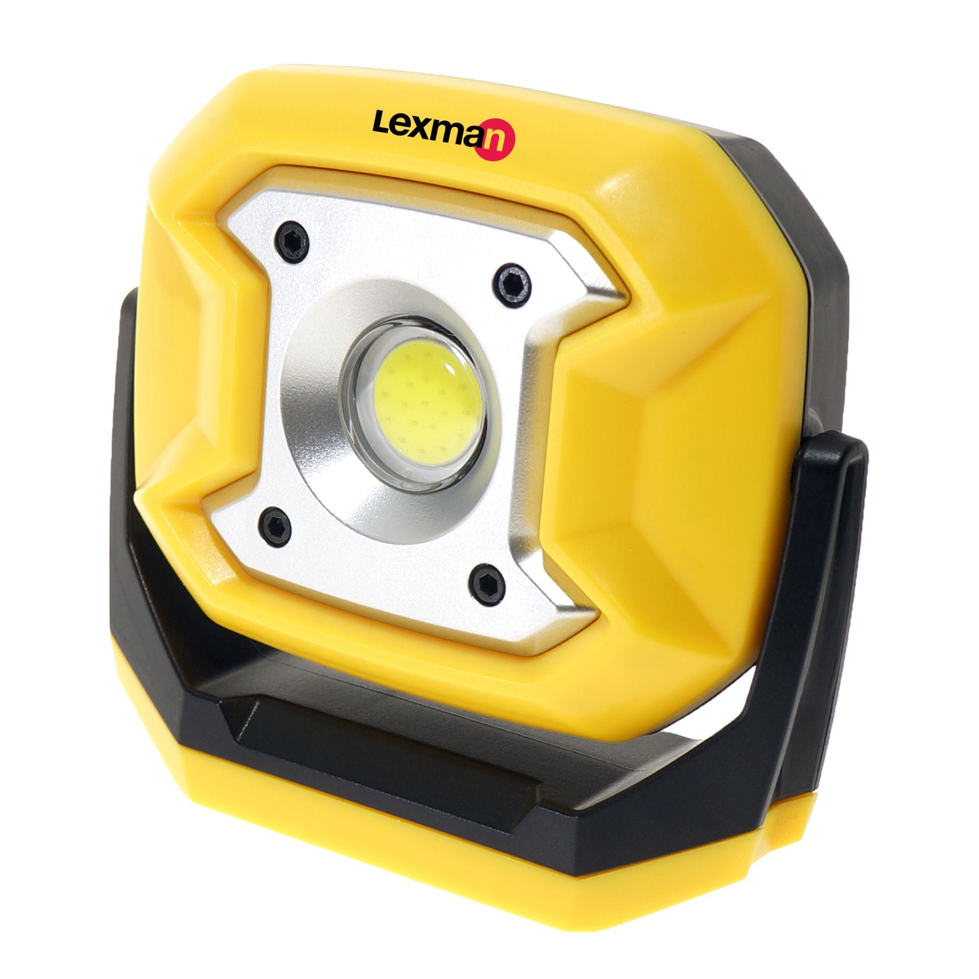 Lampa de lucru LED Lexman, reincarcabila, 770 lm, metal/plastic, galben