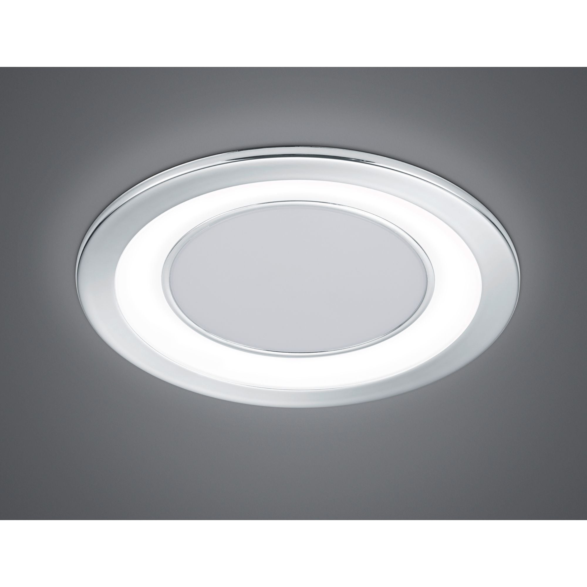 Spot LED incastrat Core, 10 W, 1040 lumeni, lumina calda, crom