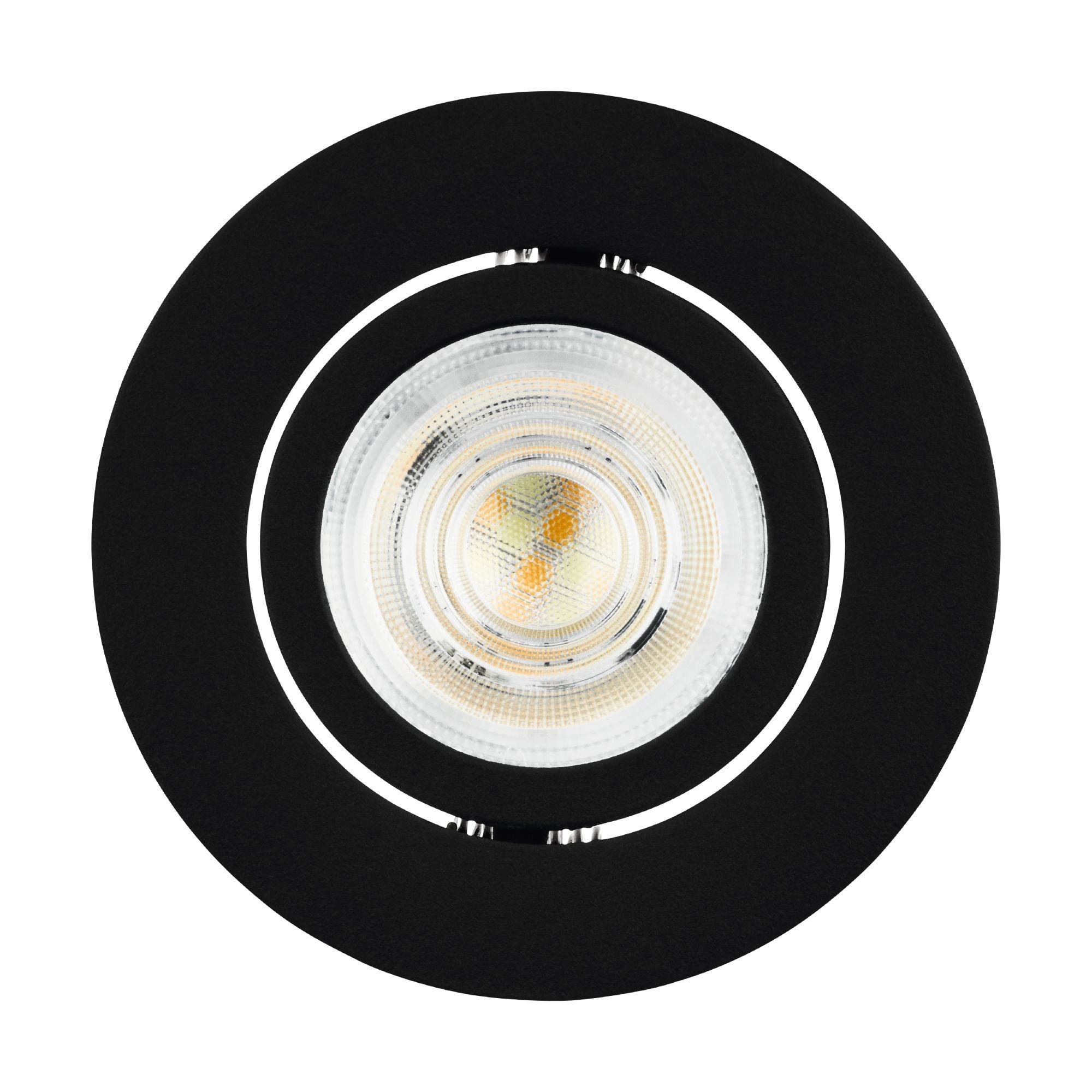 Spot LED incastrat Saliceto, 5 W, 400 lm, dimabil, RGB, orientabil, negru