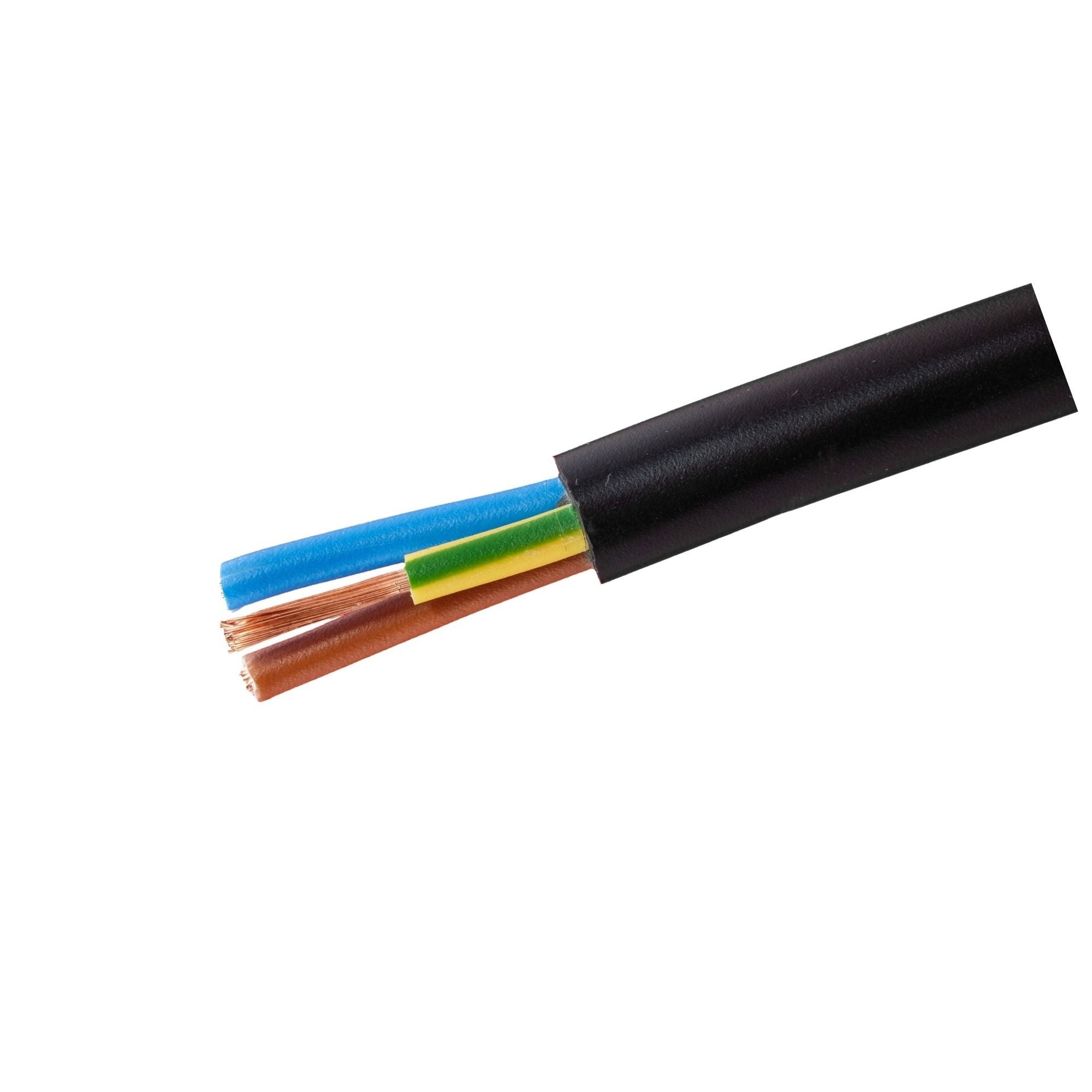 Cablu electric MYYM, 3 x 1.5 mm², 10 m, negru