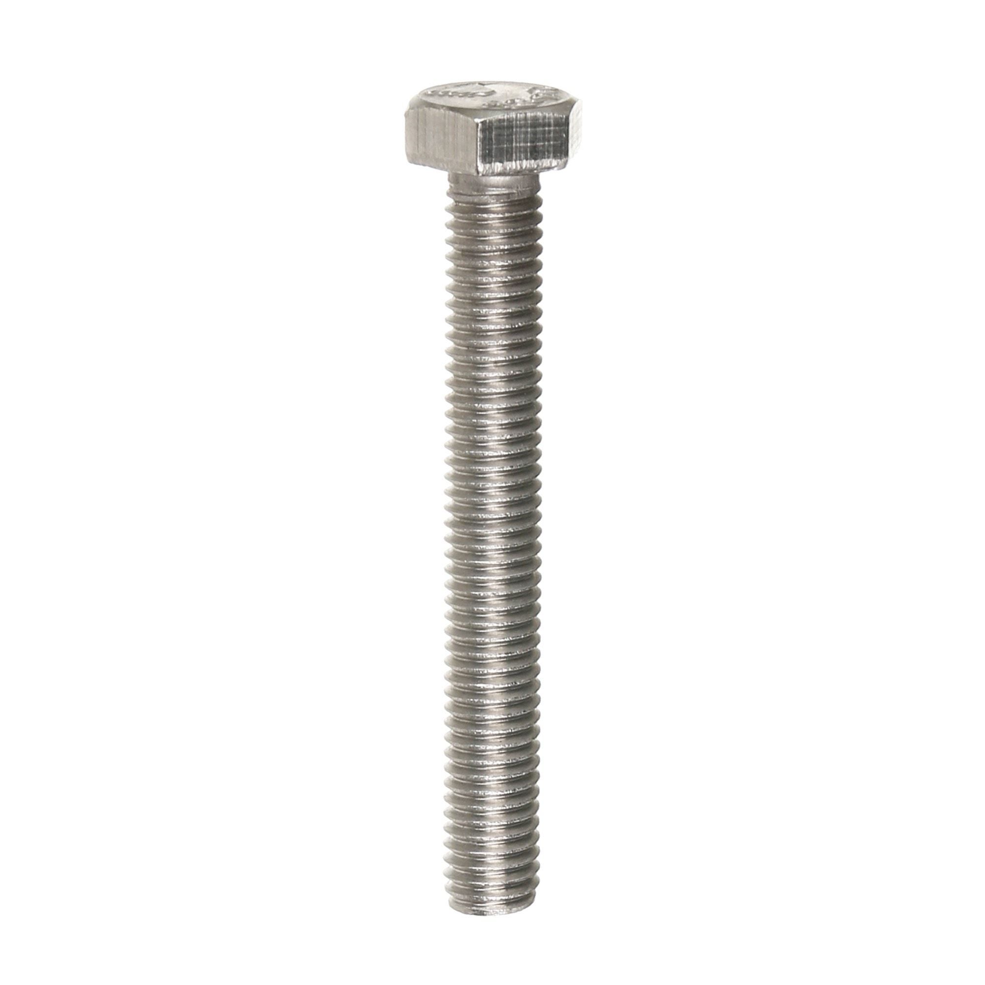 Suruburi metrice cu cap hexagonal, inox, M8 x 60 mm