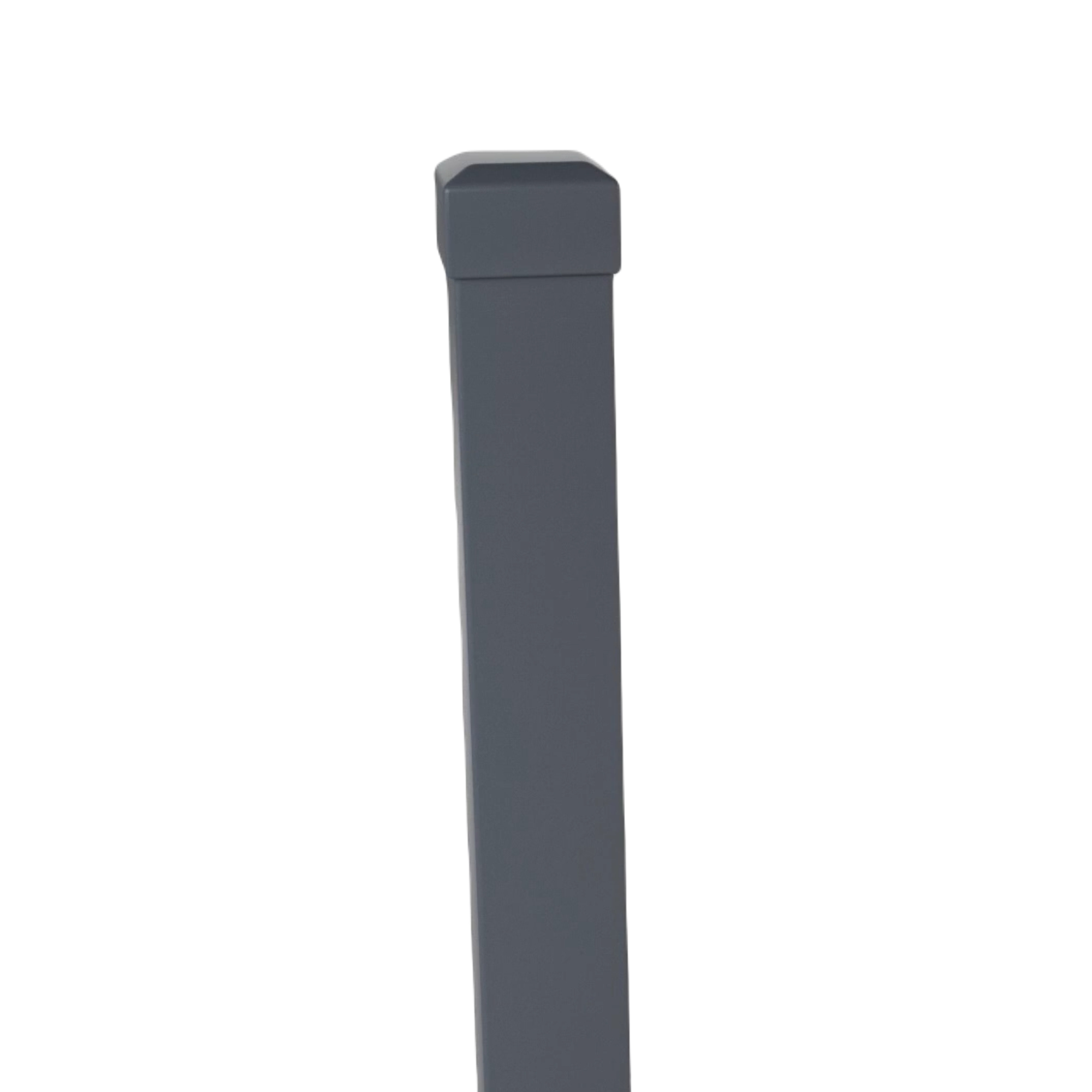 Stalp gard, metal, 10 x 10 x 240 cm, gri antracit