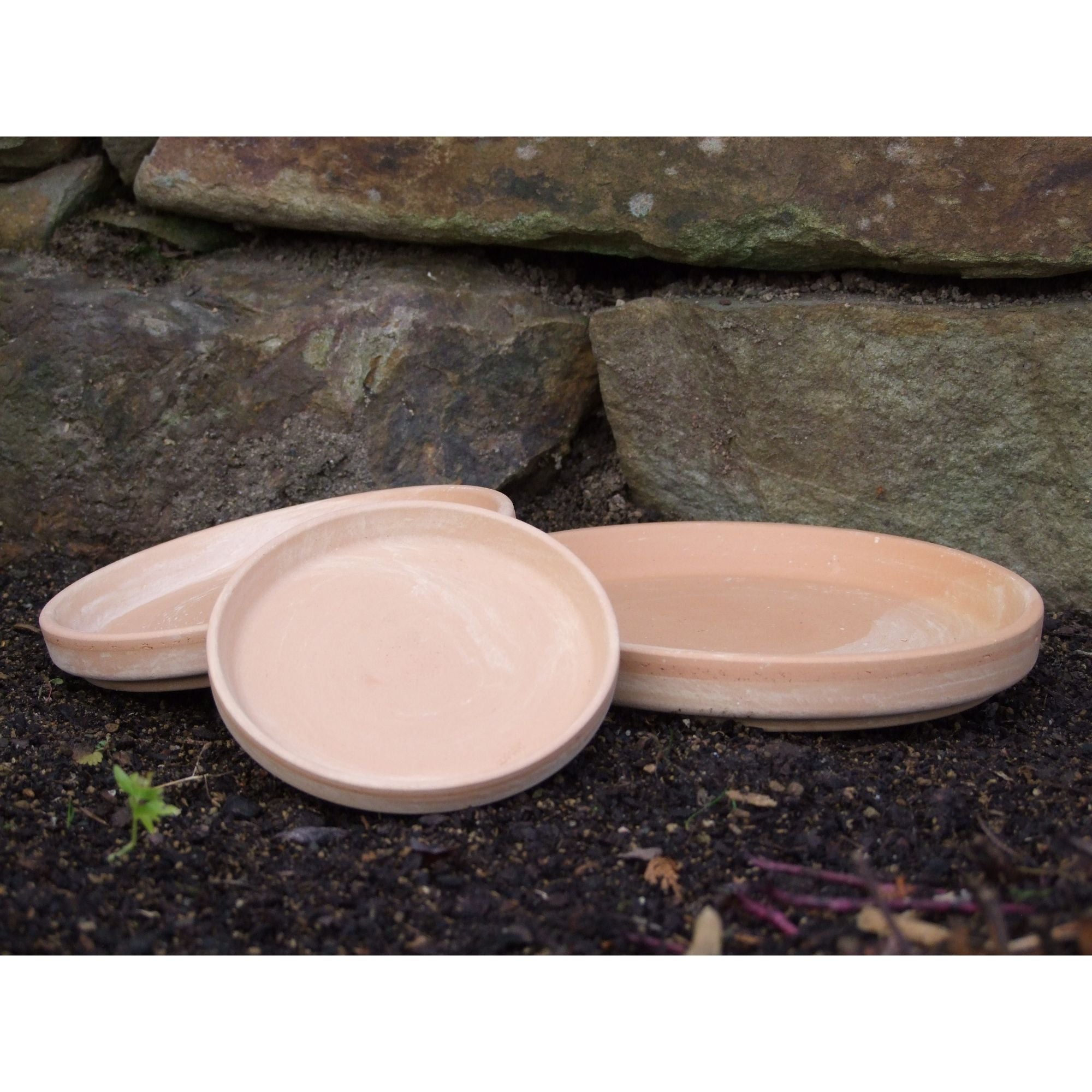 Farfurie ghiveci XL HM, teracota, Ø 14 cm, maro deschis