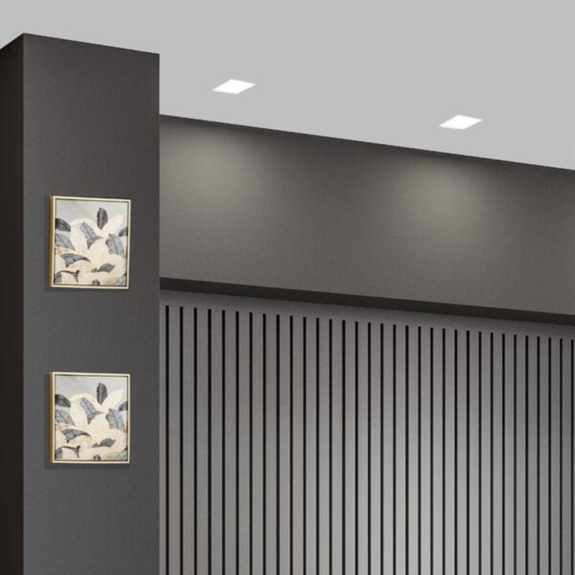 Spot LED incastrat, 1700 lm, lumina neutra, patrat, alb