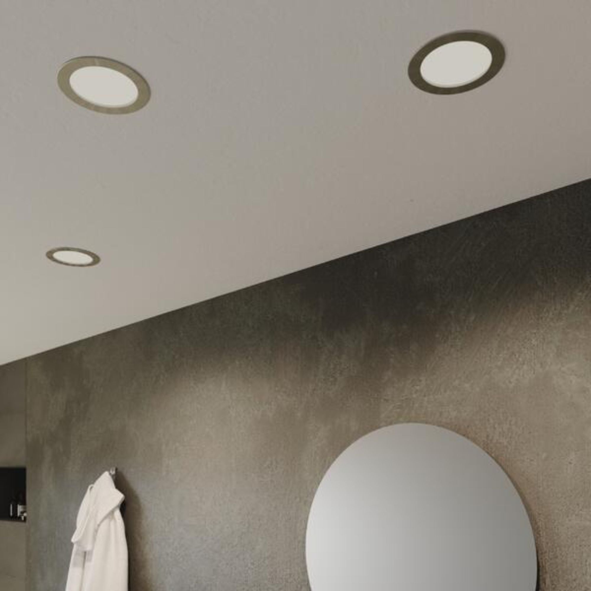 Spot LED incastrat Inspire, 18 W, 2600 lumeni, dimabil, IP44, argintiu