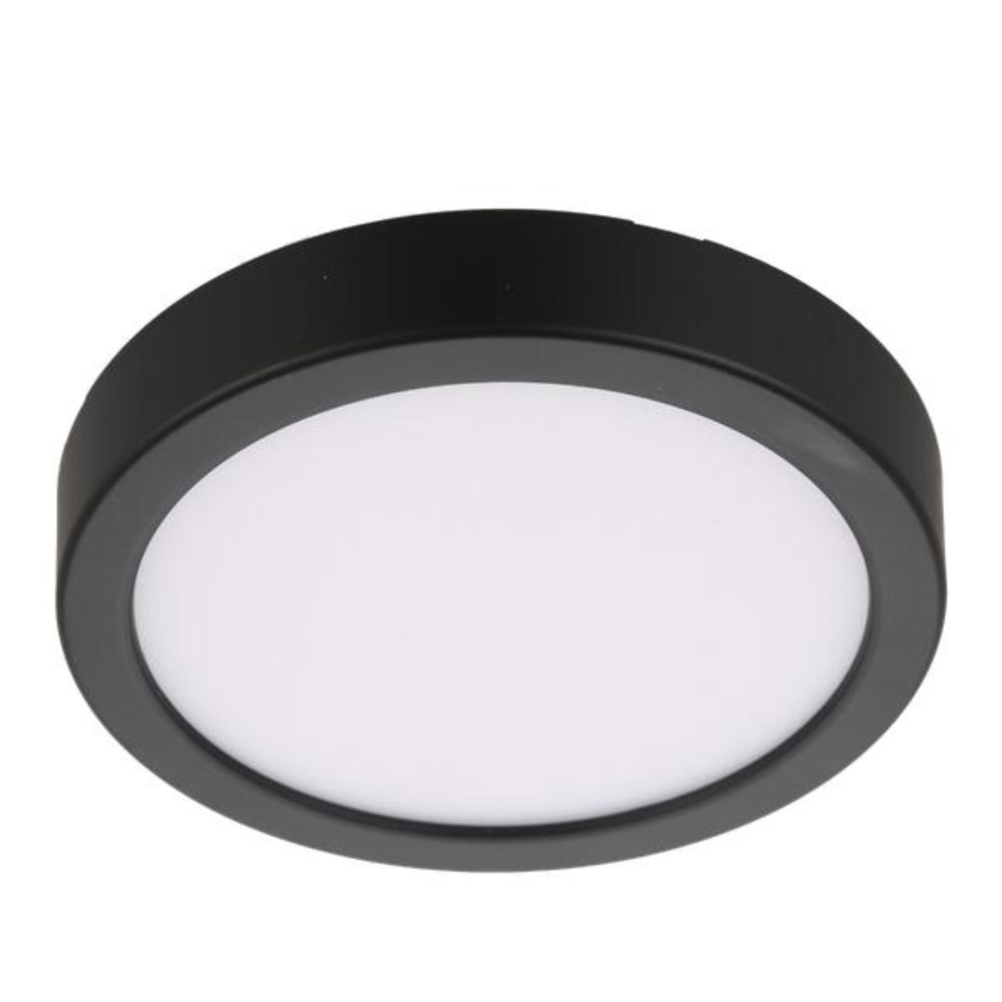 Spot LED aplicat Sanoa, 1000 lm, dimabil, IP44, rotund, negru