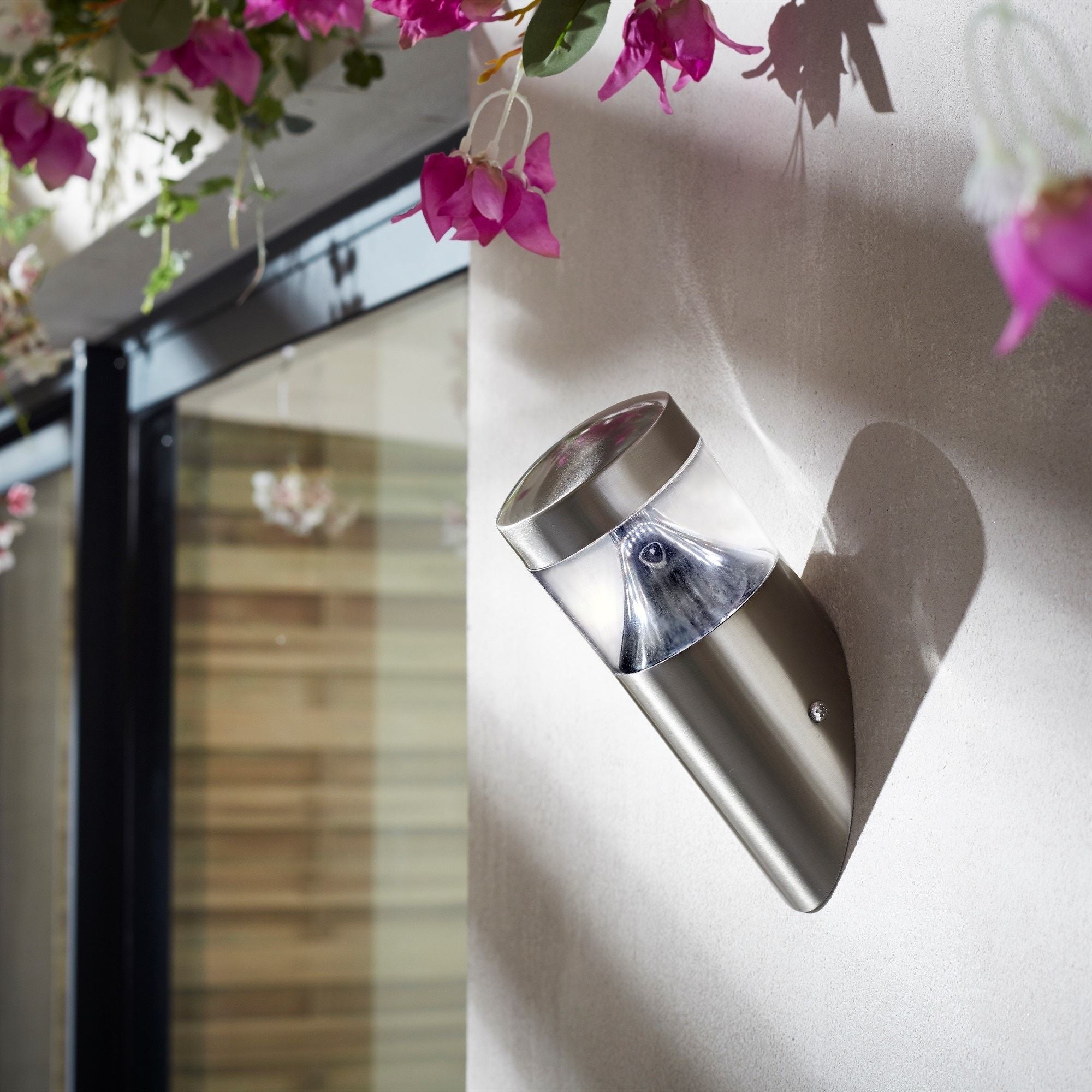 Aplica inox de exterior, LED integrat, IP44, Valencia