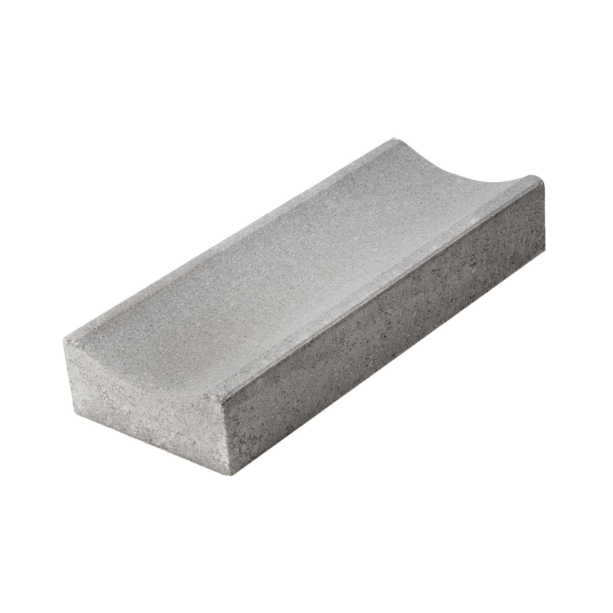 Rigola beton scafa, cu cant, 50 x 20 x 8 cm, gri
