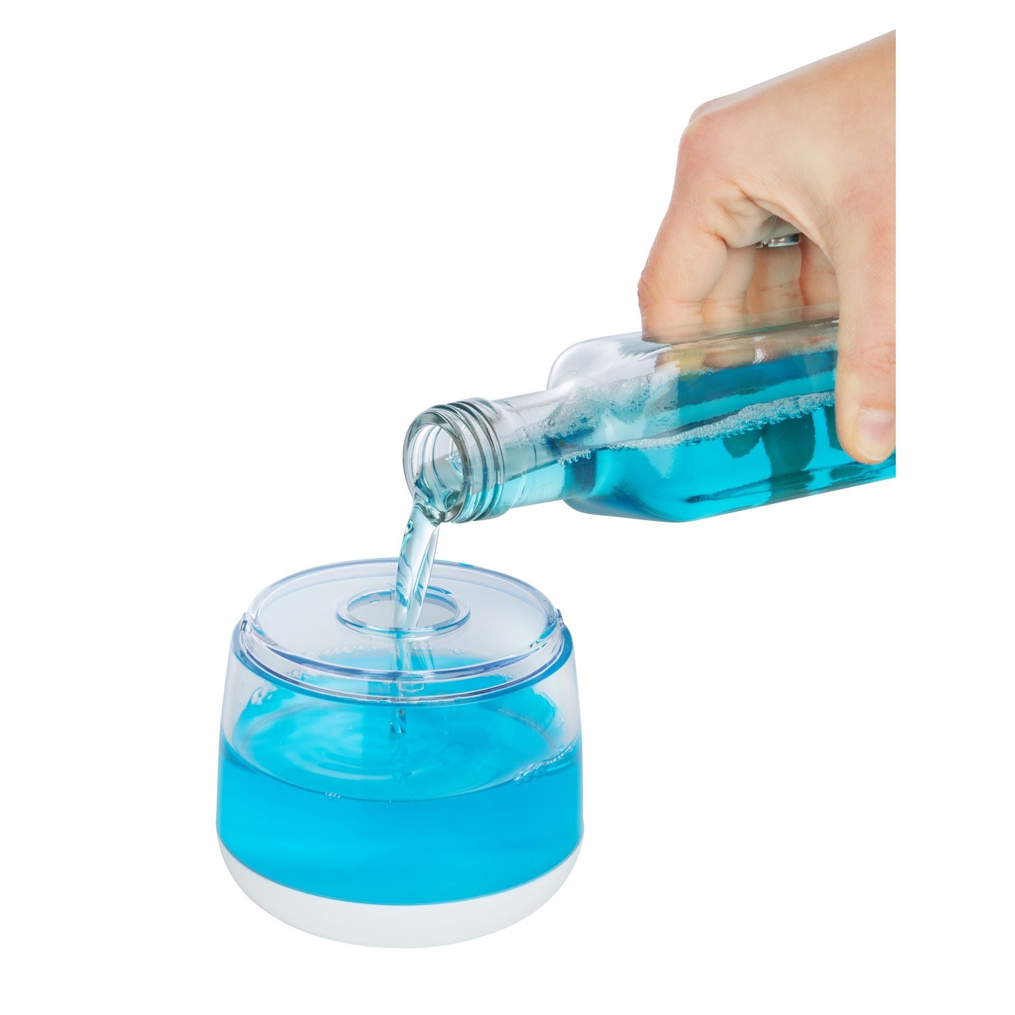 Dozator cu senzor dezinfectant lichid, 360 ml, plastic, alb