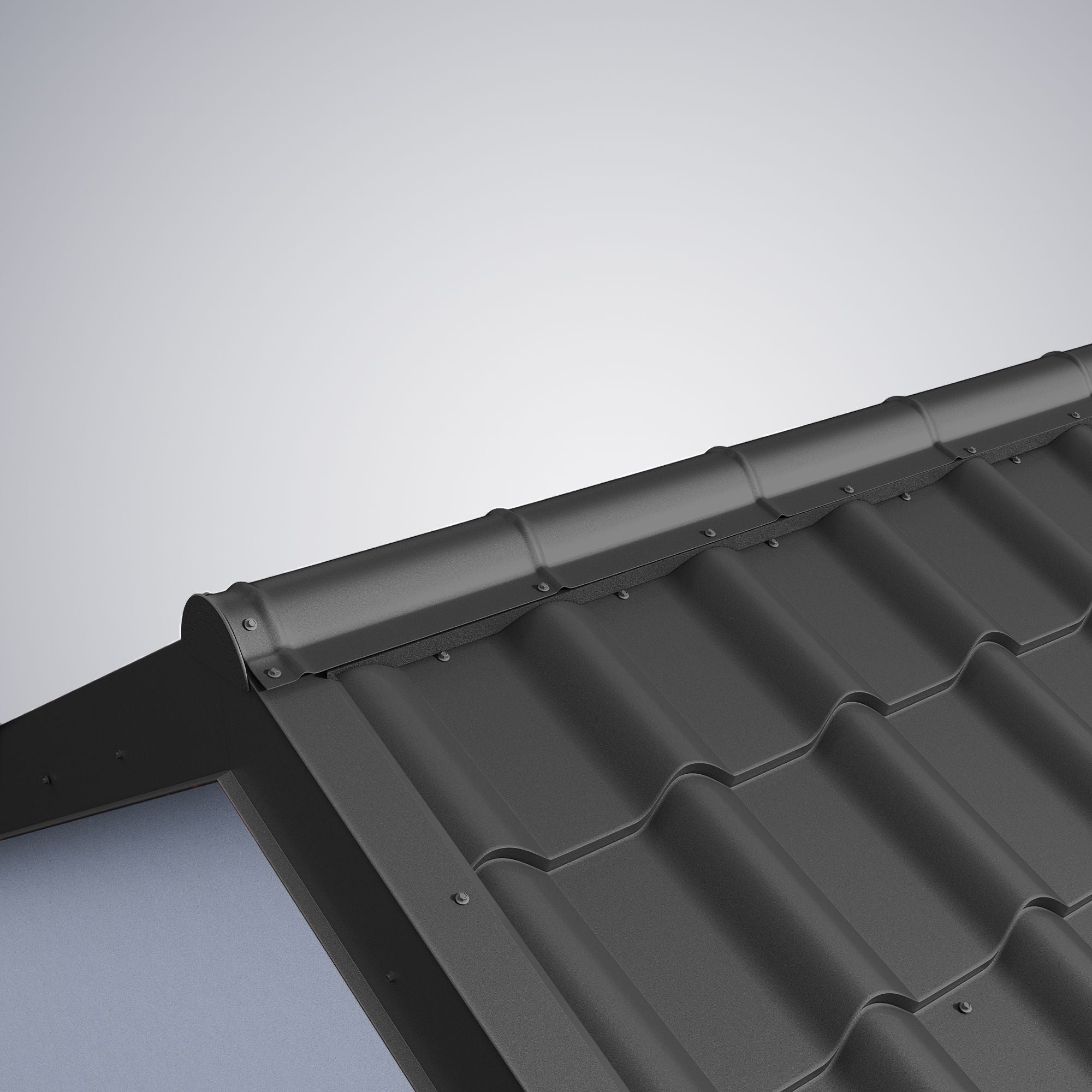 Coama mica Bilka, gri grafit mat, 0.50 mm, metal