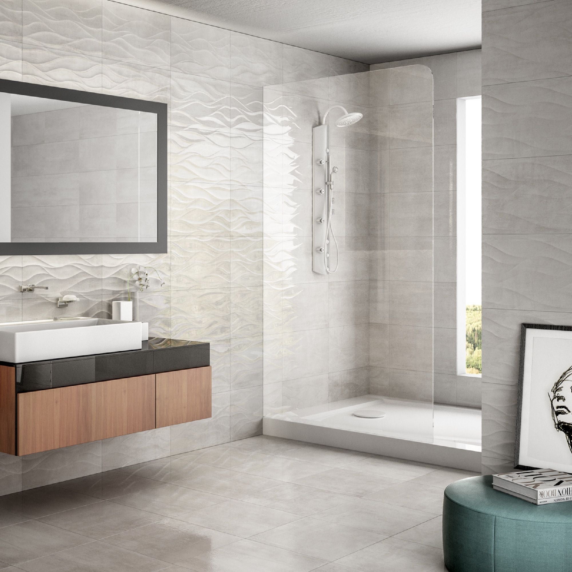 Faianta 33 x 50 cm Coast gri