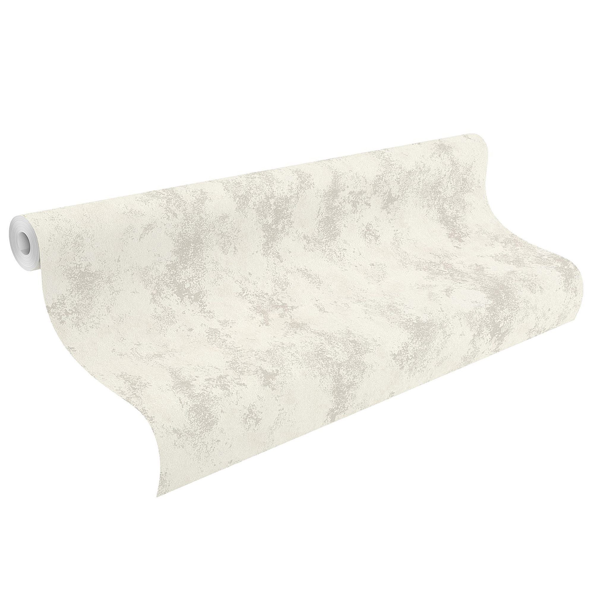 Tapet vinil, model beton, alb, rola 10 x 1,06 m