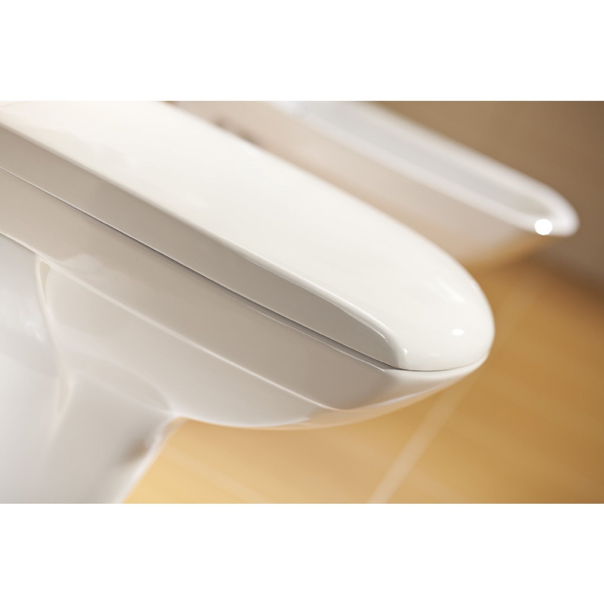 Capac WC Carina, din duroplast, inchidere standard, antibacterian, alb