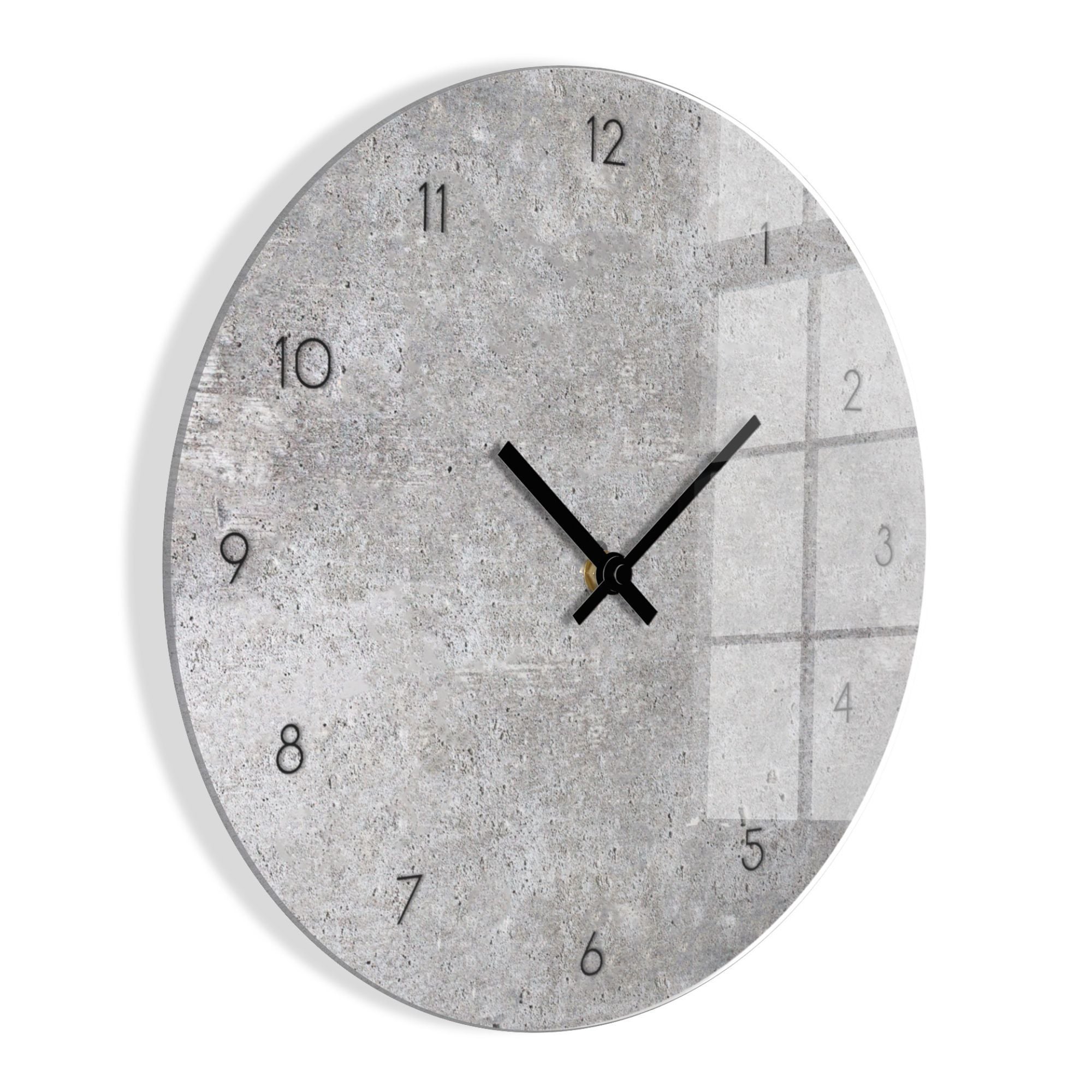 Ceas sticla Concrete II, diametru 30 cm