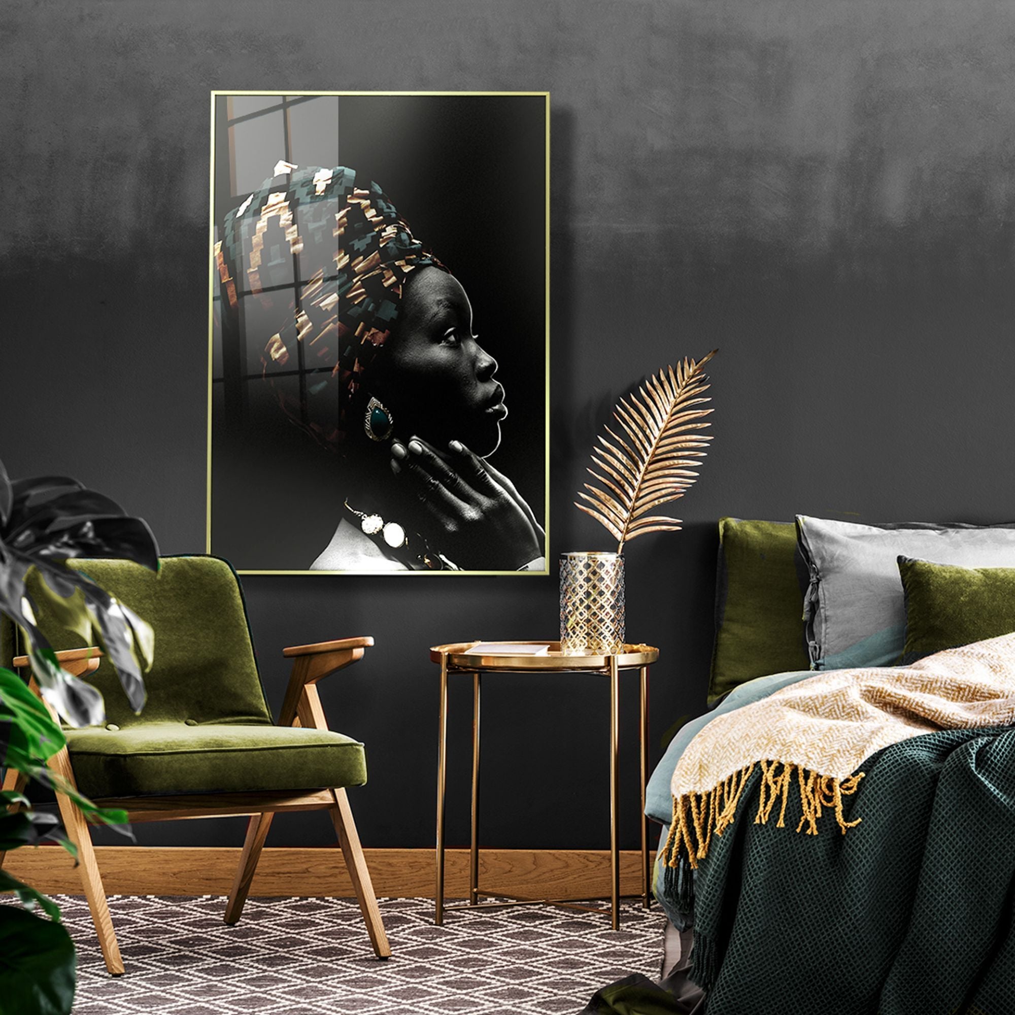 Tablou sticla African jewel, 80 x 120 cm