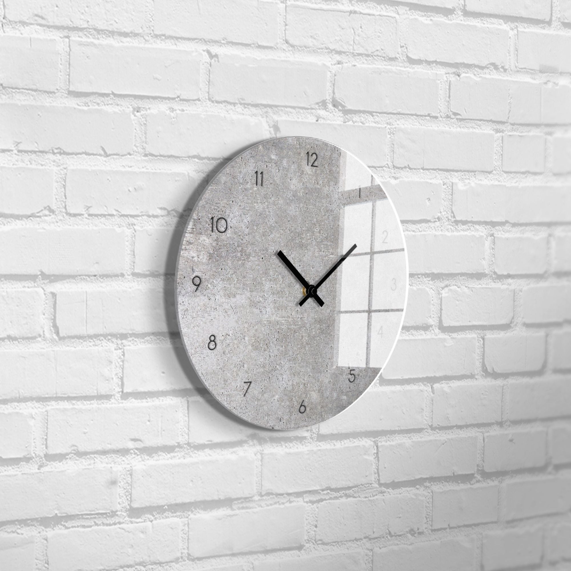 Ceas sticla Concrete II, diametru 30 cm