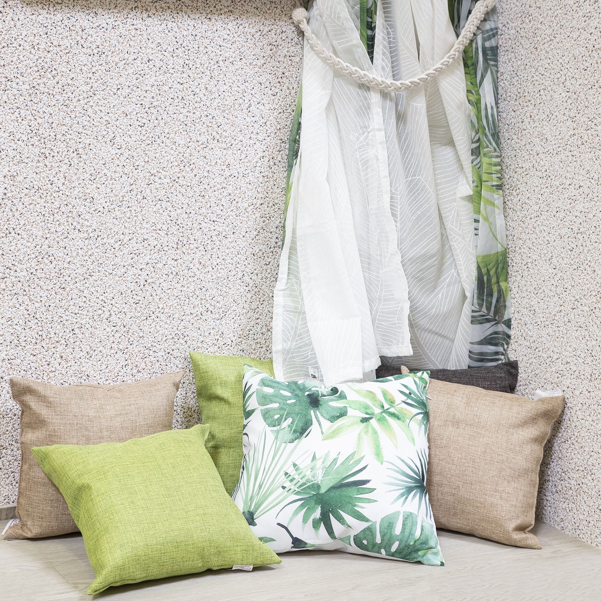 Prindere draperie Inspire Cala, model impletit, 65 cm, alb