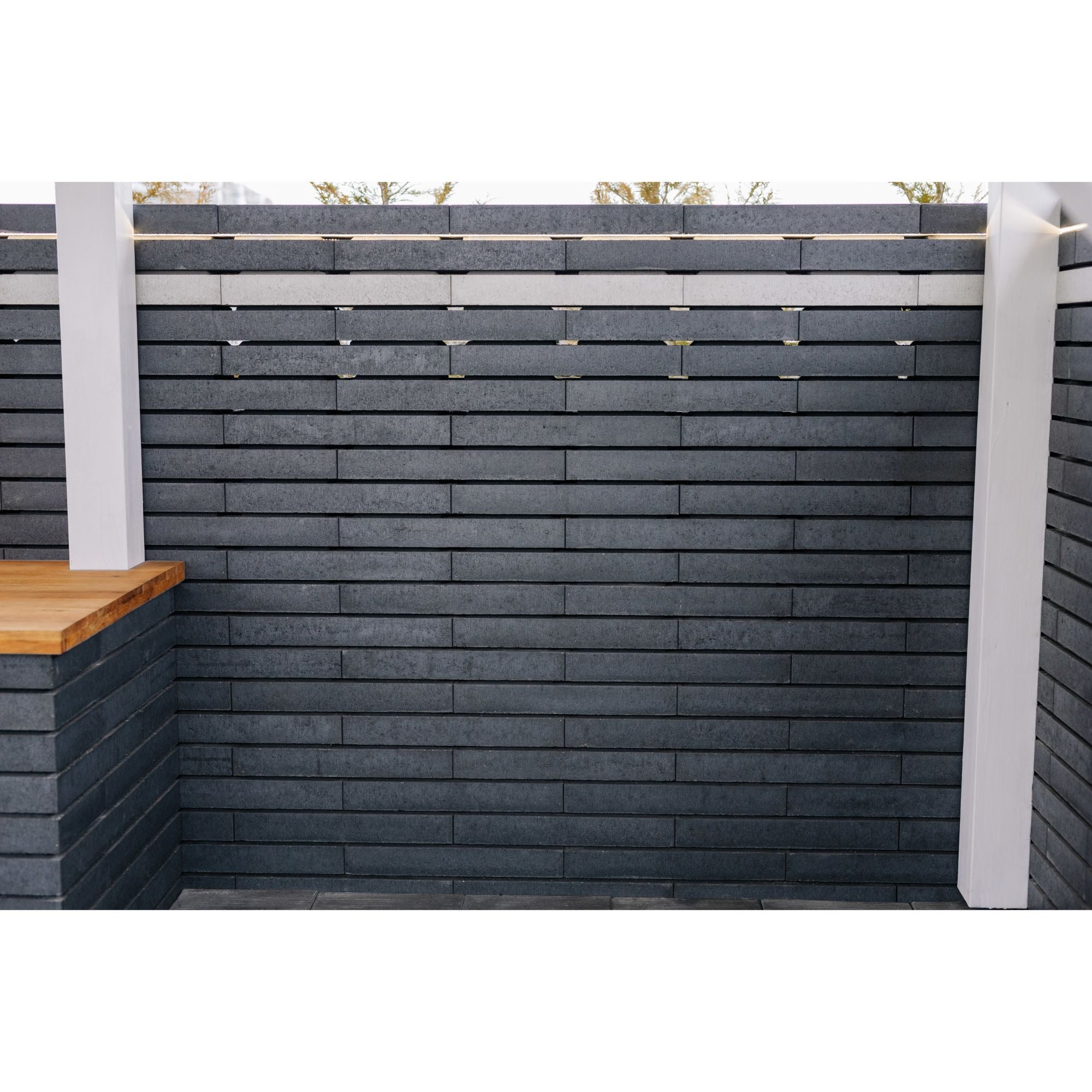 Element gard, Modulo, 60 x 30 x 9 cm, negru