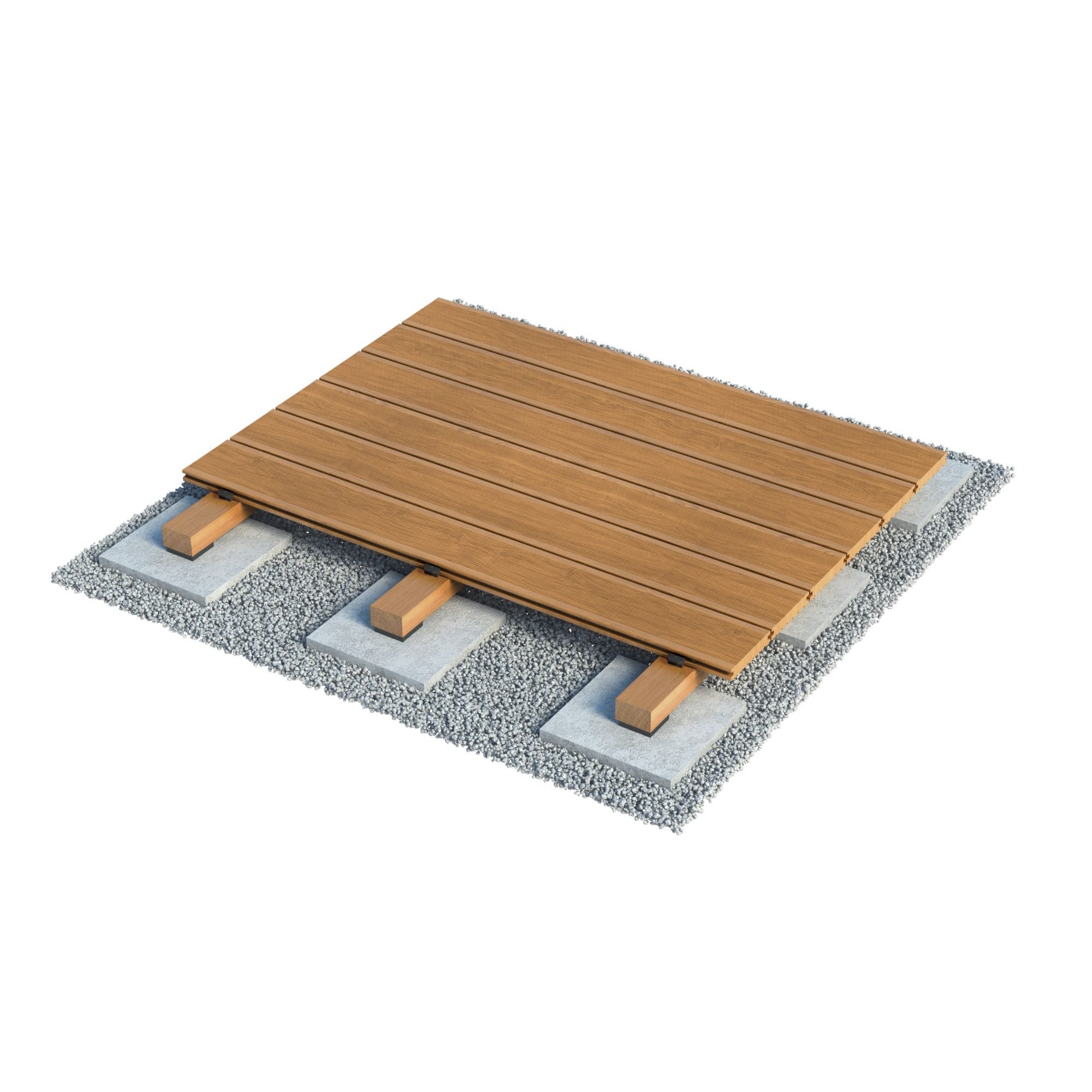 Substructura pentru terasa din pin, thermo, 3000 x 68 x 42 mm